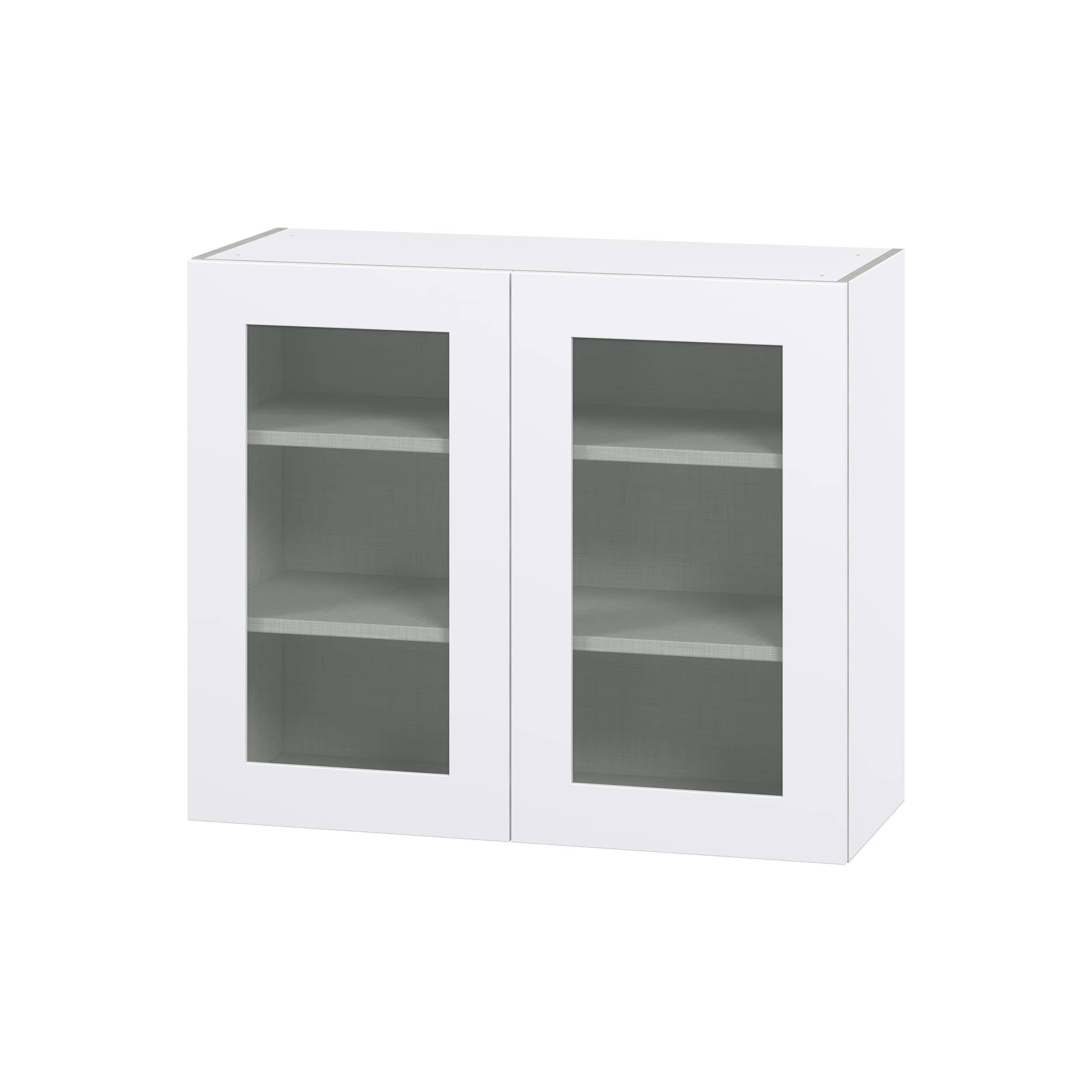 Hugo&Borg Jolie 36-in W x 30-in H x 14-in D Warm White Wall Fully Asse ...