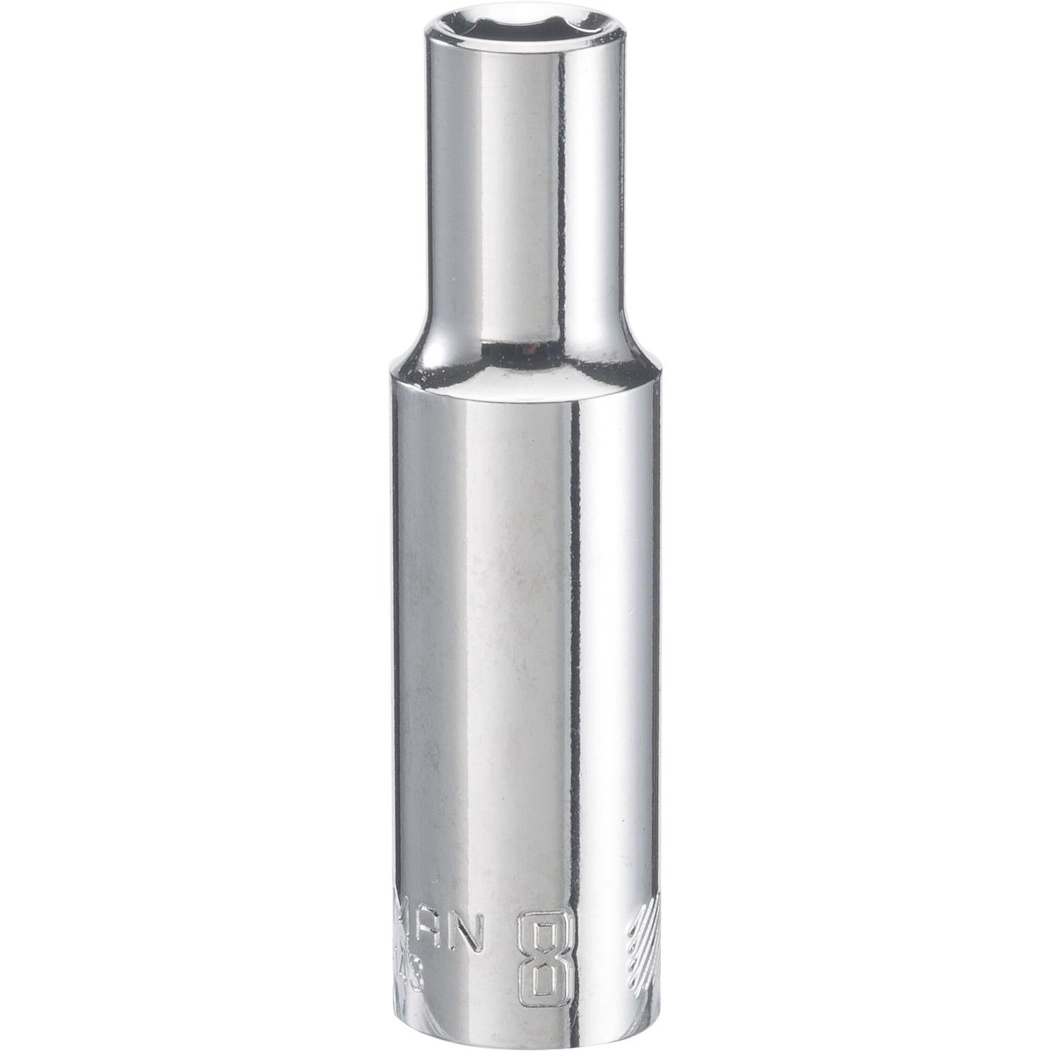 Craftsman 8mm Metric Deep Socket, 3/8-inch Drive, 6-Point – Super Arbor