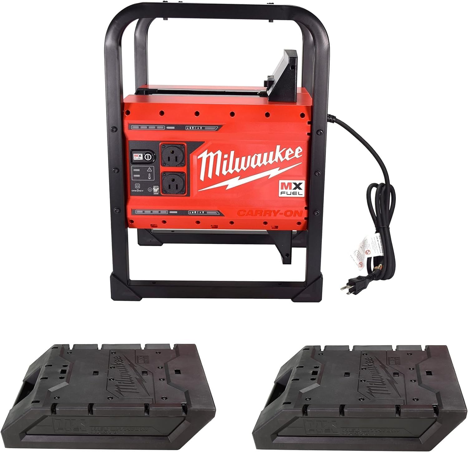 Milwaukee MX FUEL 3600-Watt/1800-Watt Push-Start Portable Battery Gene ...