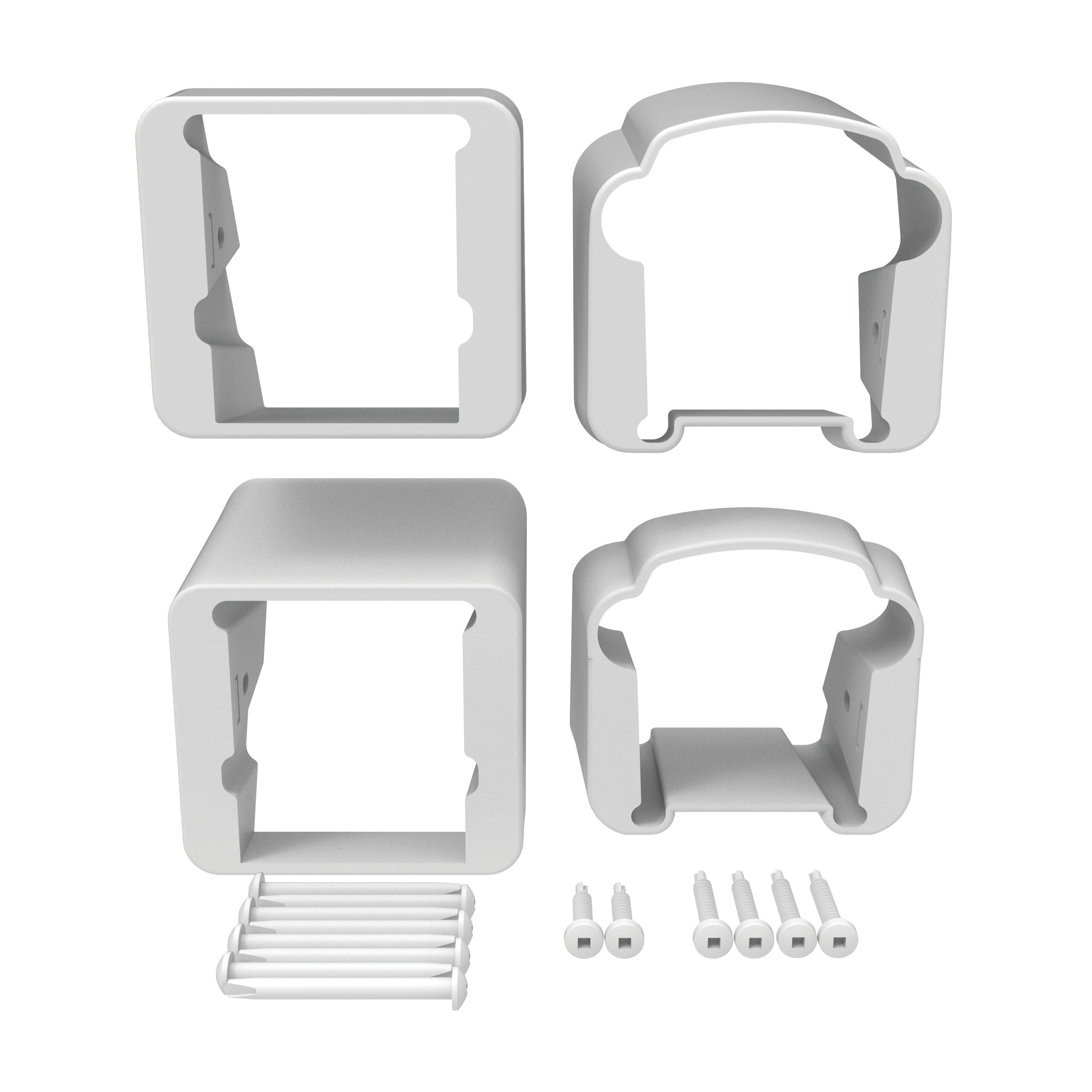 Freedom 7.188-in x 2-in Bella Premier Series White Vinyl Stair Connect ...