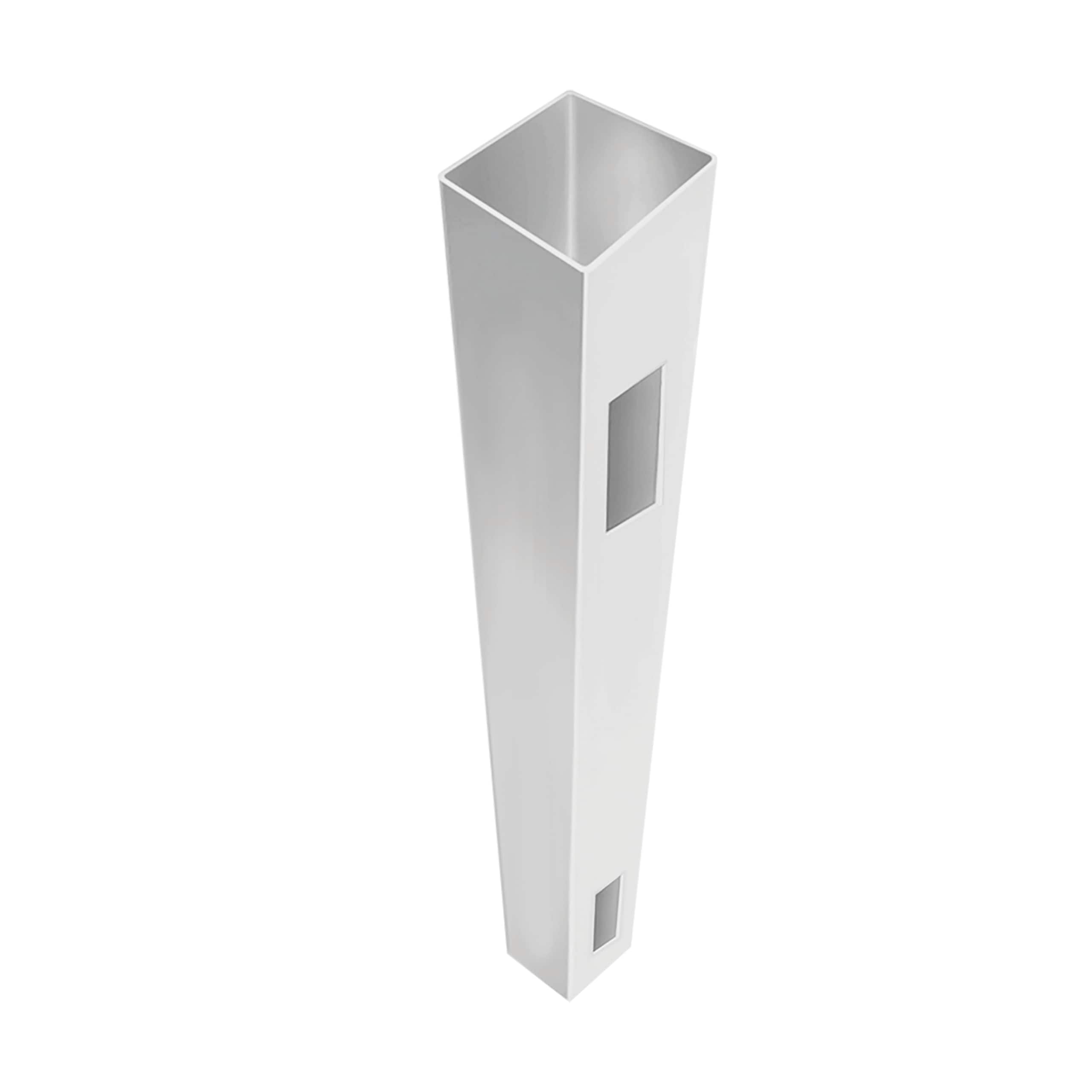Freedom Keswick 7-ft H x 5-in W White Vinyl End Fence Post (Unassemble ...