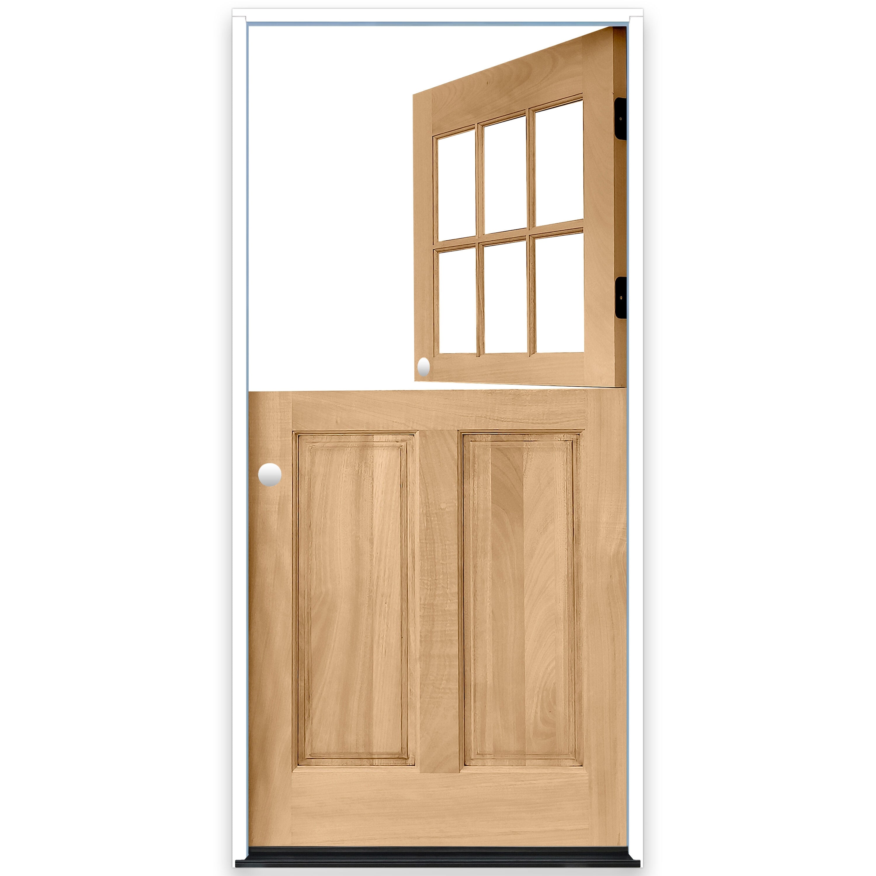 Creative Entryways 36x80 Craftsman Mahogany Dutch Front Door – Super Arbor