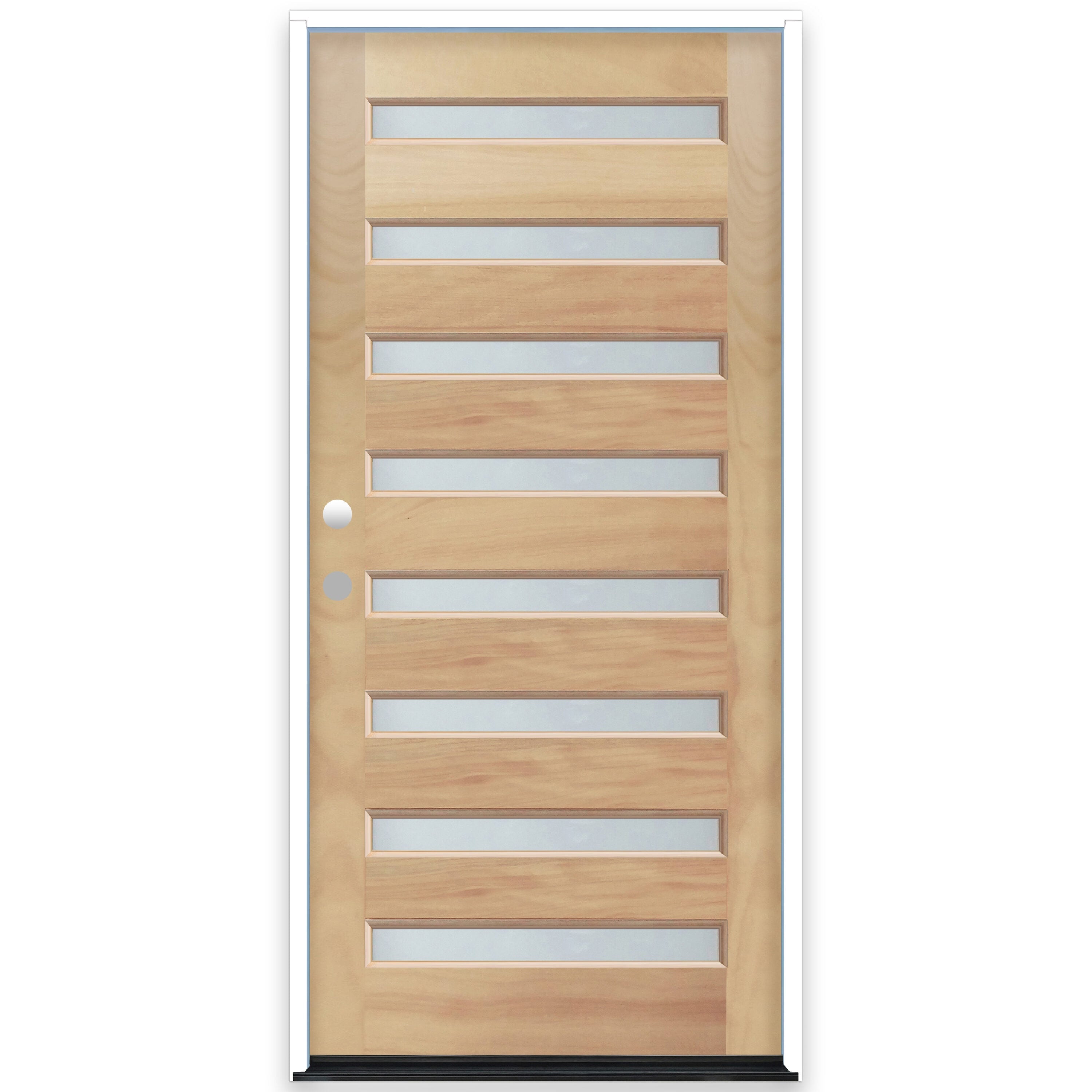 Creative Entryways 36" x 80" Mahogany Full Lite Front Door with Froste ...