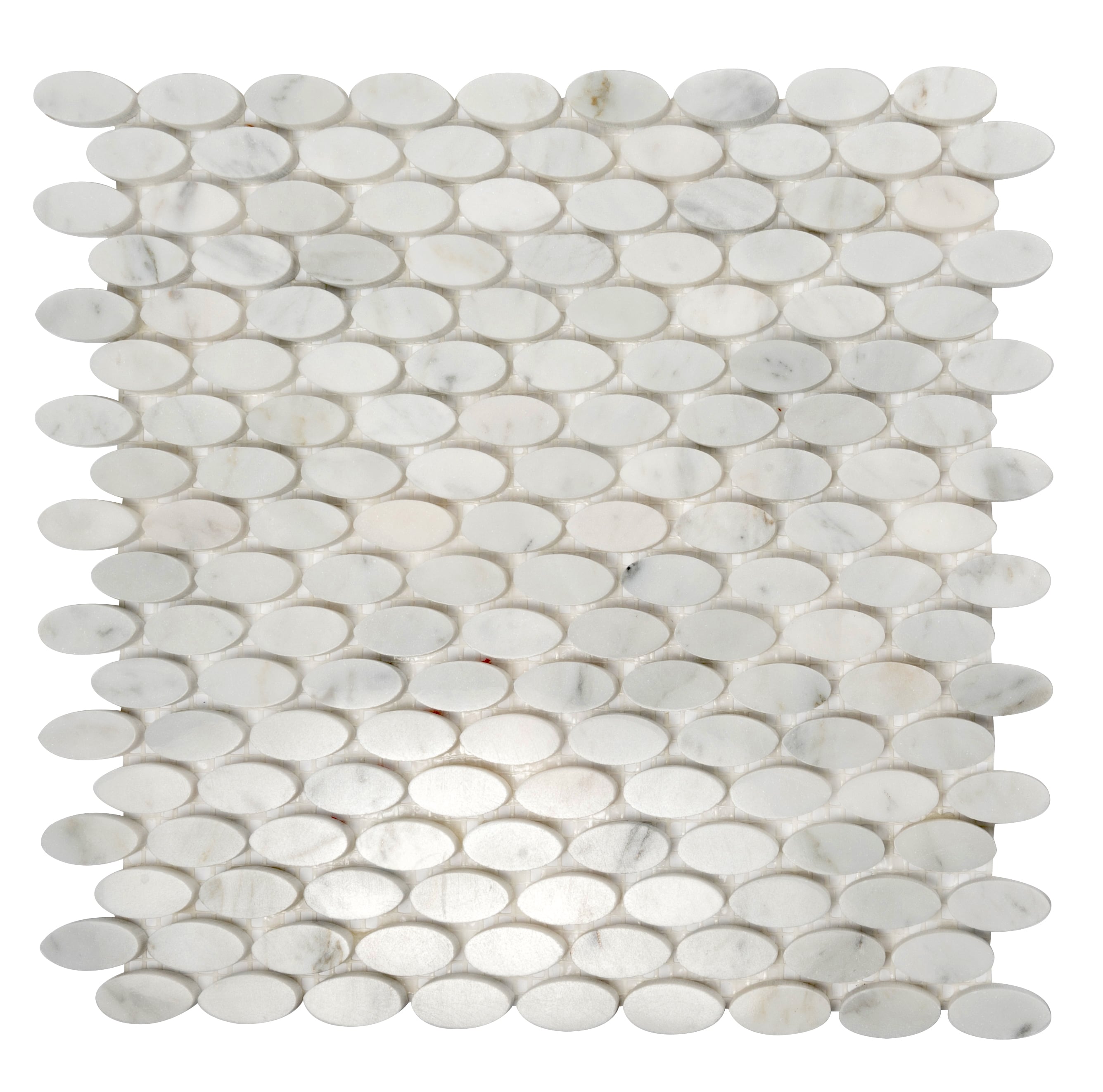 Apollo Tile Athens White 11-in x 12-in Polished Natural Stone Marble C ...