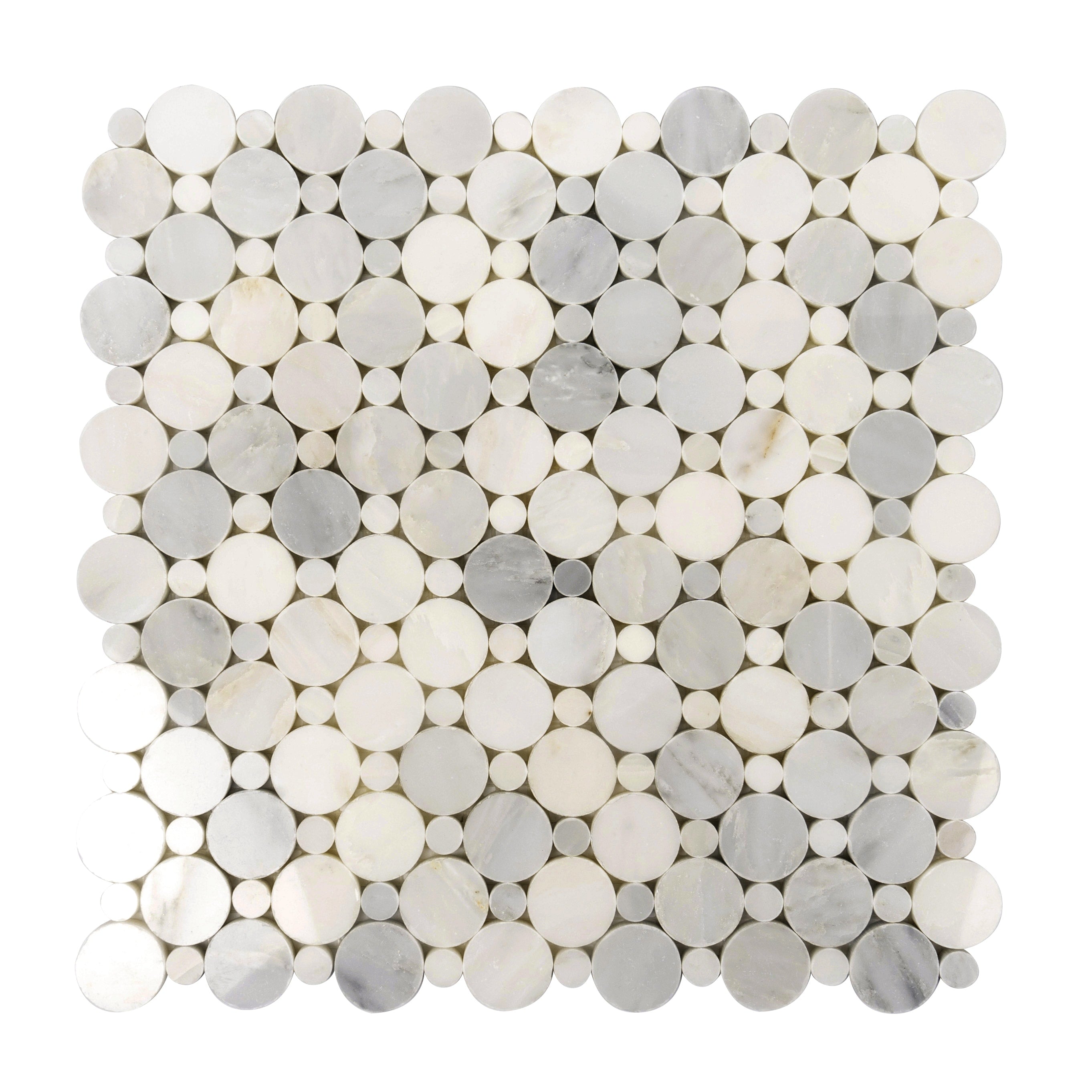 Apollo Tile Athens White 12-in x 12-in Polished Natural Stone Marble P ...