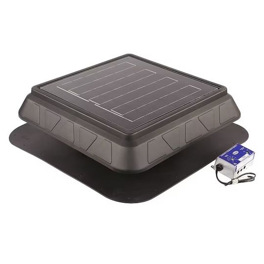 GAF MasterFlow Green Machine High-Power Solar Roof Vent, 750 CFM, PRSO ...