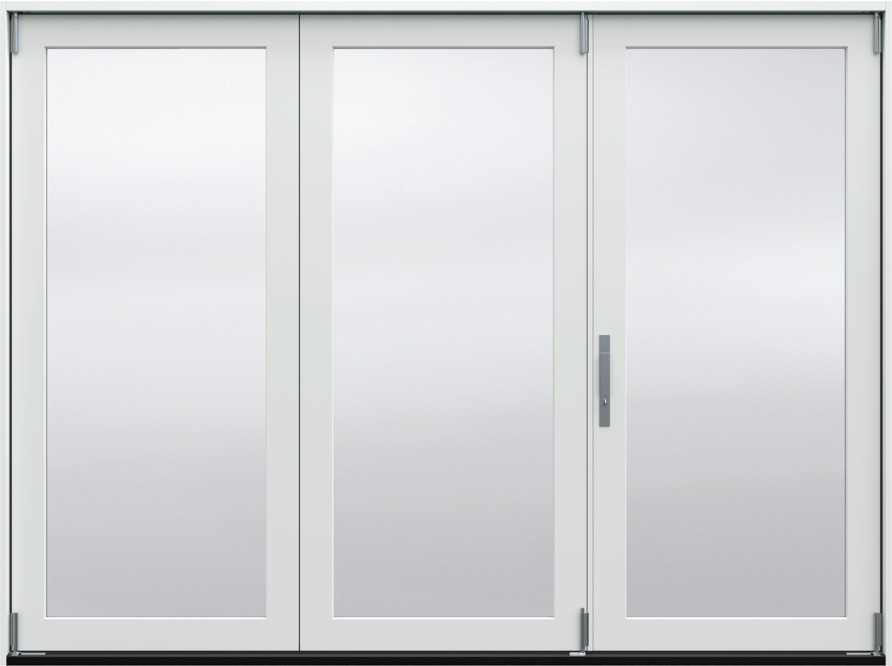 JELD-WEN F-4500 108-in x 80-in x 5-5/8-in Jamb Primed Fiberglass 3-Pan ...