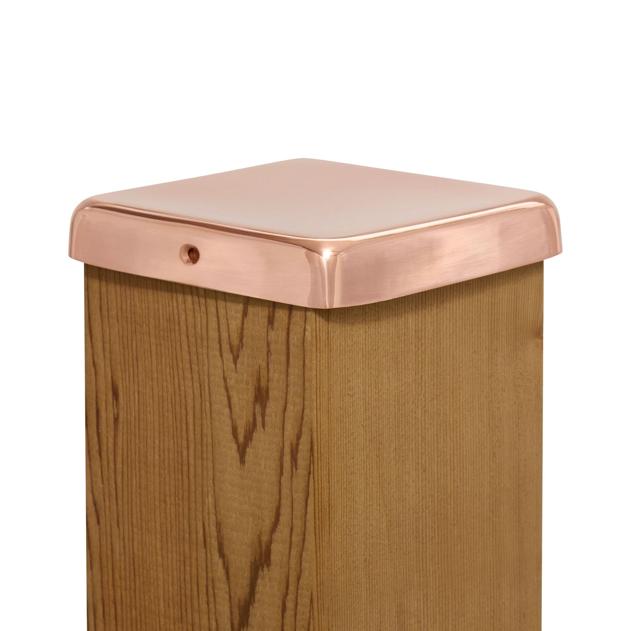 PERMAKAP 6-in x 6-in Flat Top Solid Polished Copper Deck Post Cap ...