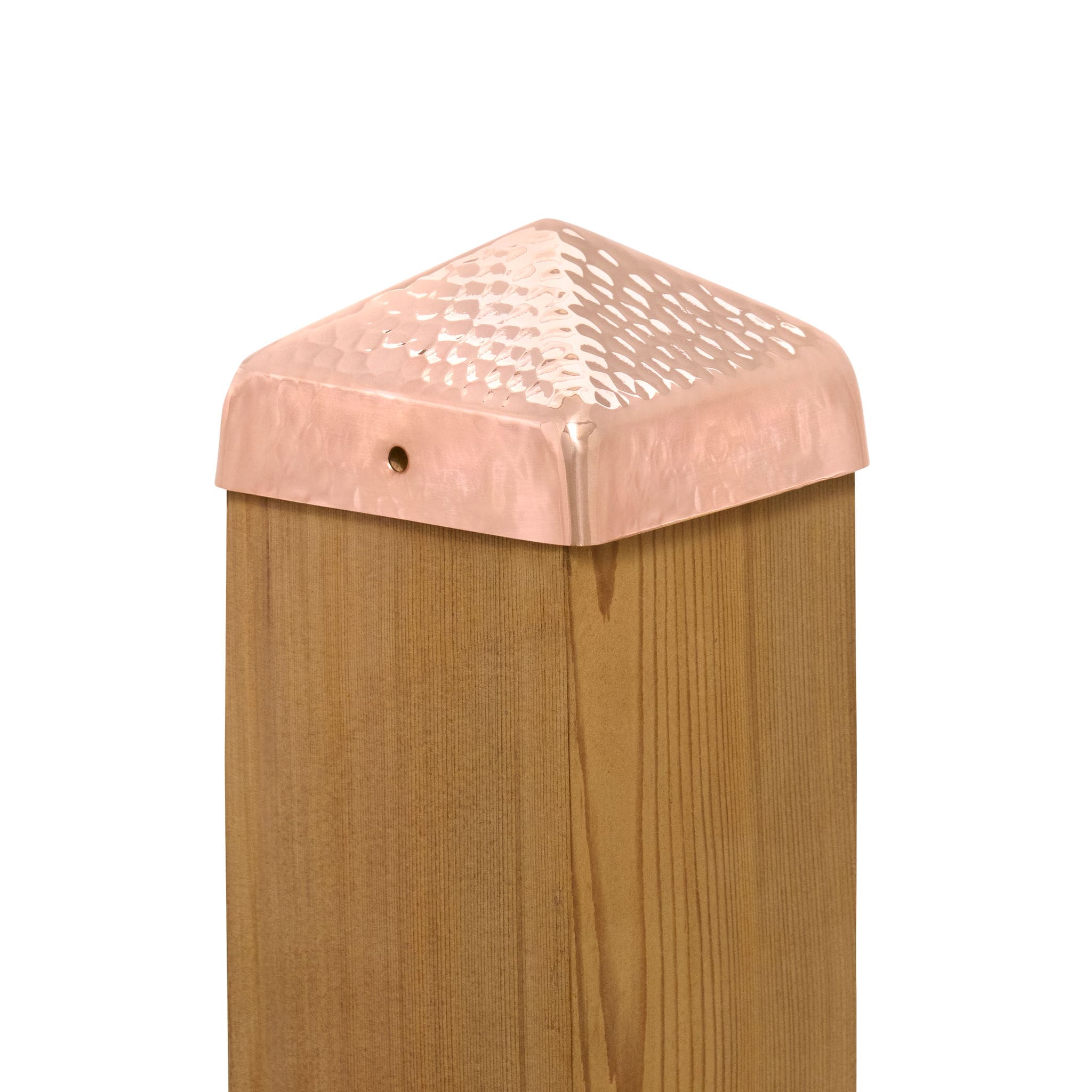 PERMAKAP 4-in x 4-in Pyramid Solid Polished Copper Deck Post Cap ...