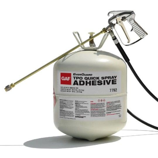 GAF EverGuard TPO Quick Spray Adhesive, 40 lb Canister (SKU 649386 ...