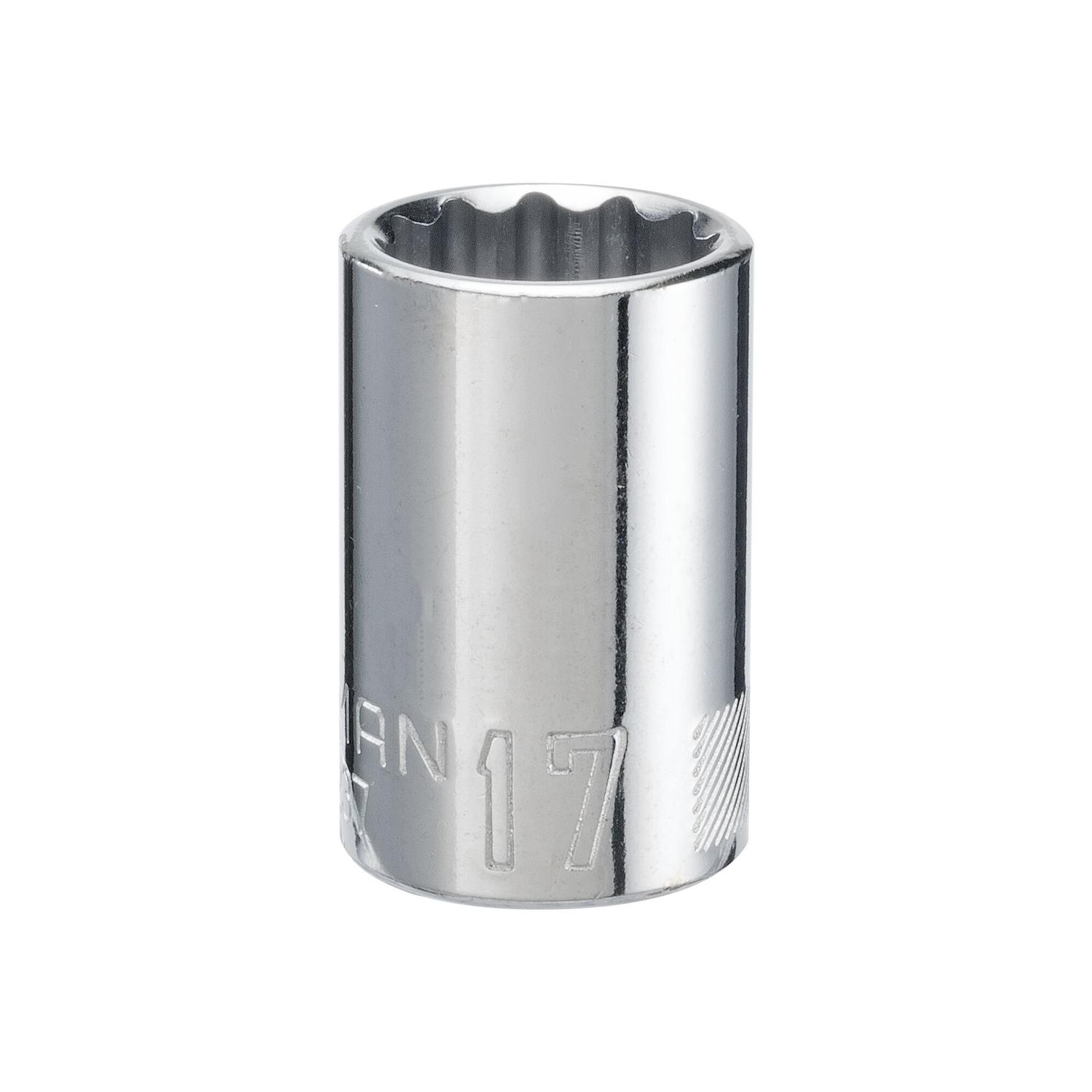 Craftsman 17 mm Metric Shallow Socket - 1/2 in. Drive, 12 Point – Super ...