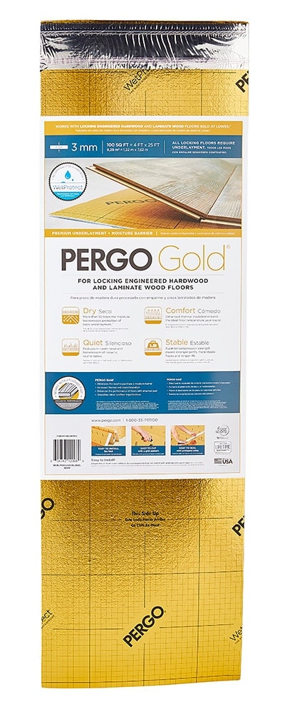 Pergo GOLD Premium Foam Moisture Resistant Flooring Underlayment ...