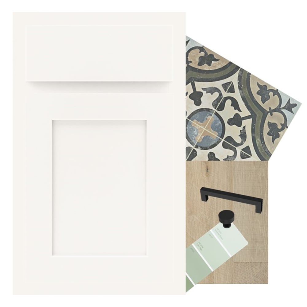 Diamond Express Jamestown 27-in W x 36-in H x 12-in D White Partial Ov ...