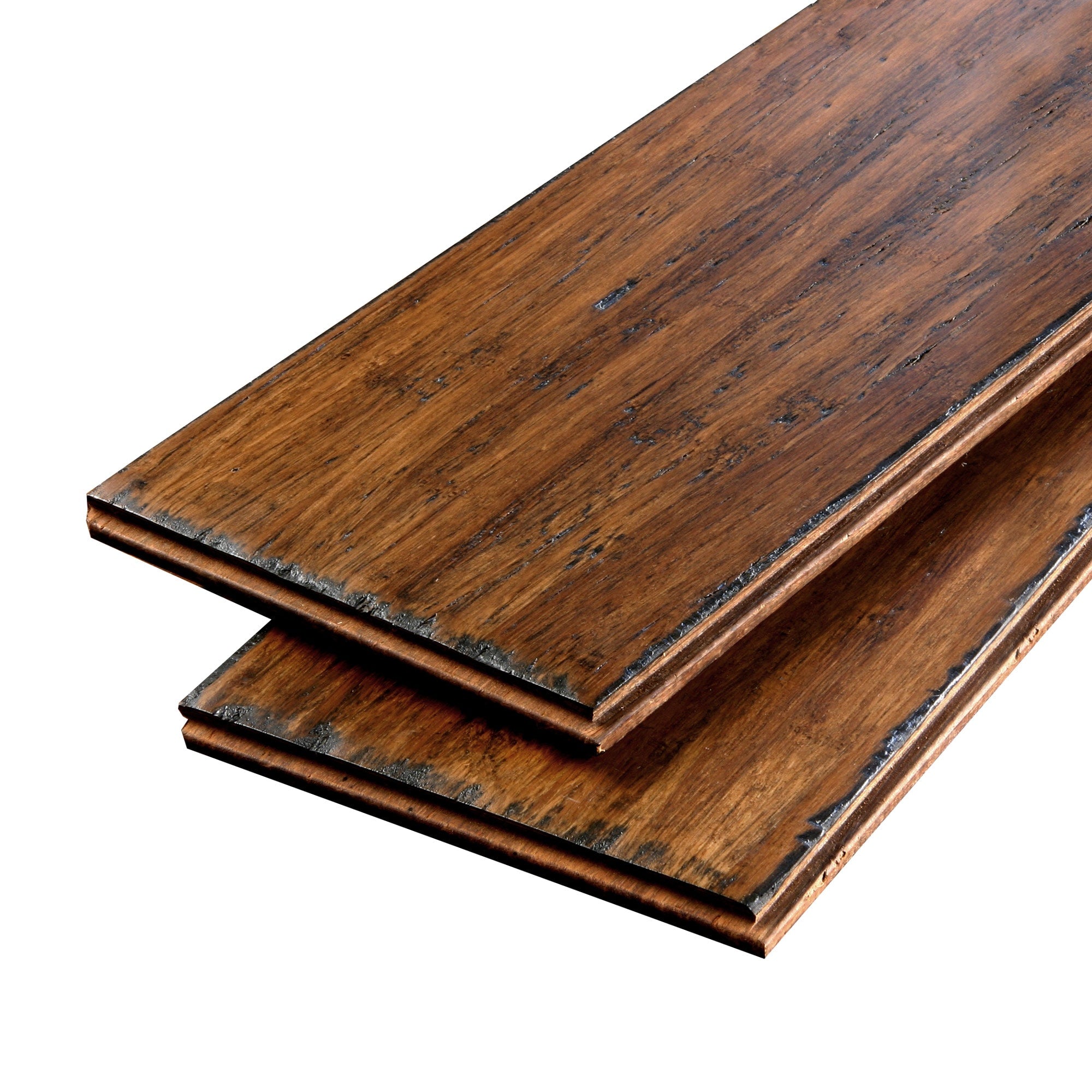 Cali Bamboo Fossilized 5-in Antique Java Bamboo Handscraped Solid Hard ...