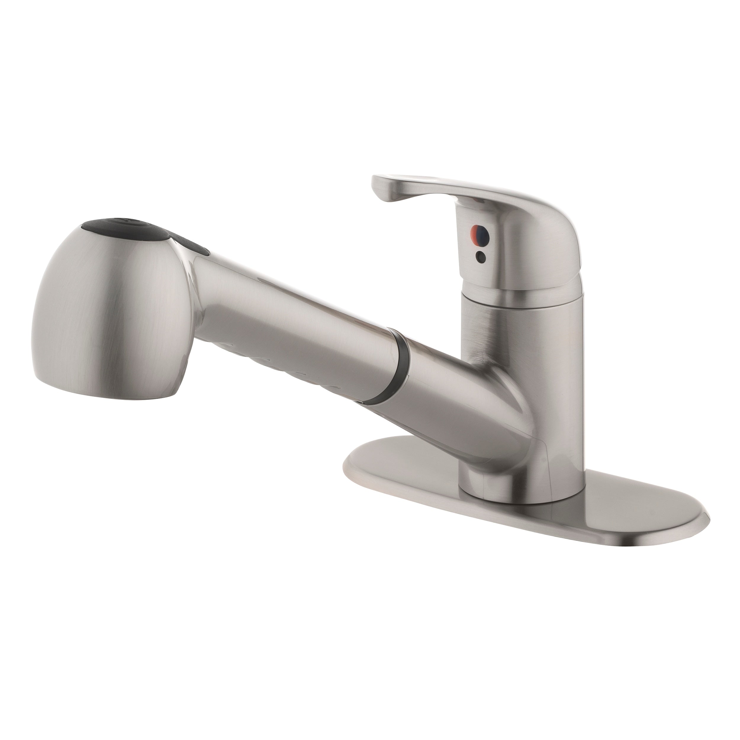 Project Source Stainless Steel Utility Faucet with Pulldown Sprayer ...