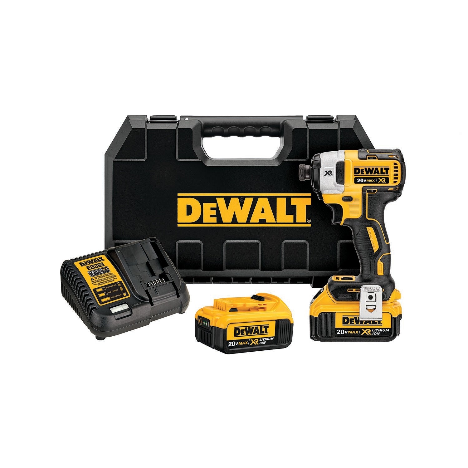 DEWALT XR 20-Volt MAX Brushless Cordless Impact Driver, 3-Speed, with ...