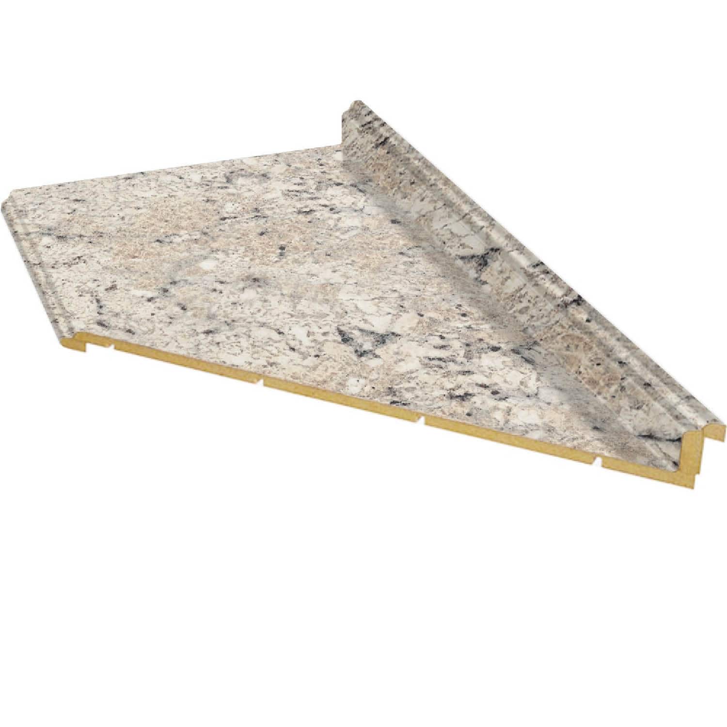 VT Dimensions Formica 10-ft Ouro Romano Etchings Right-Hand Miter-Cut ...