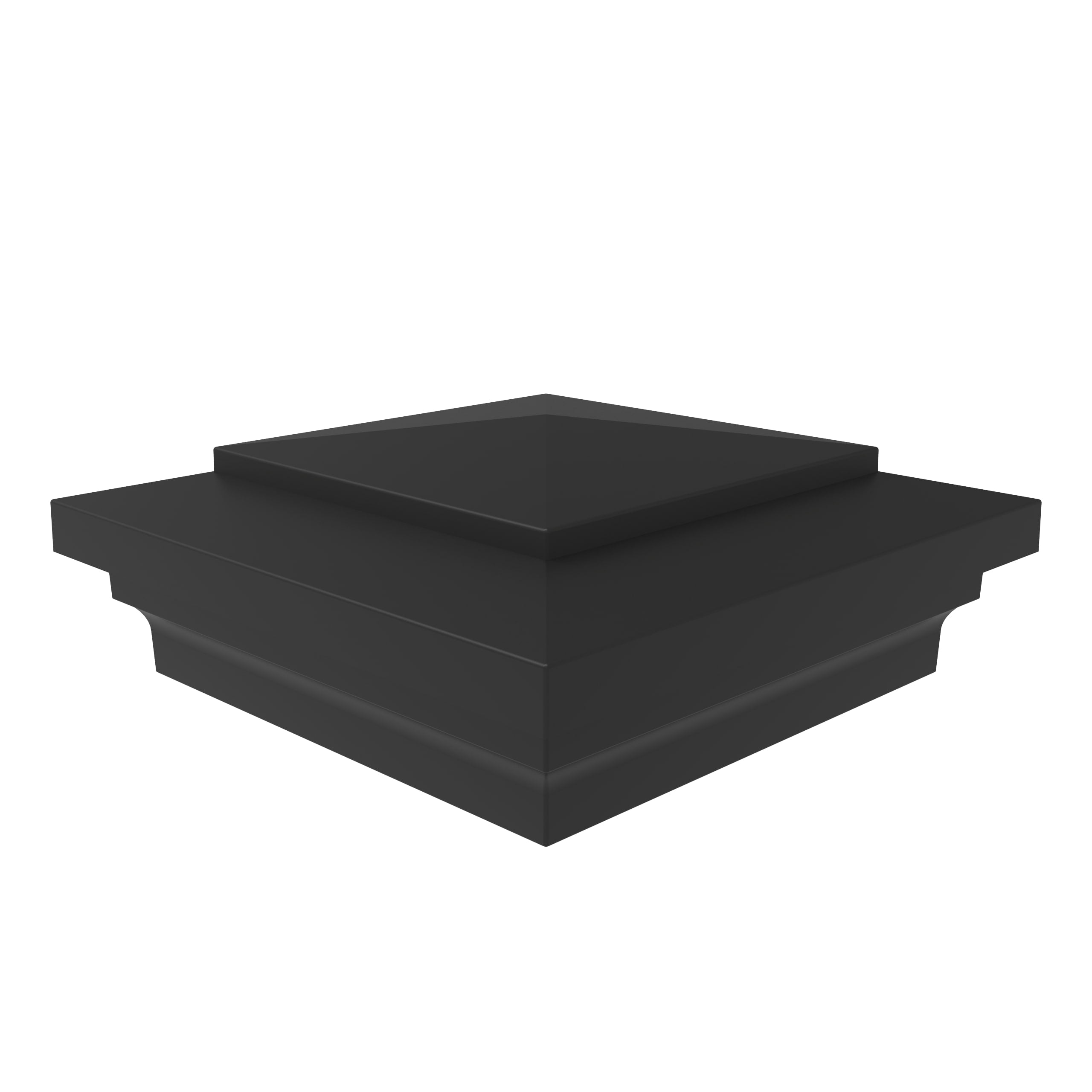Freedom 4-in x 4-in Camden Black Composite Deck Post Cap – Super Arbor