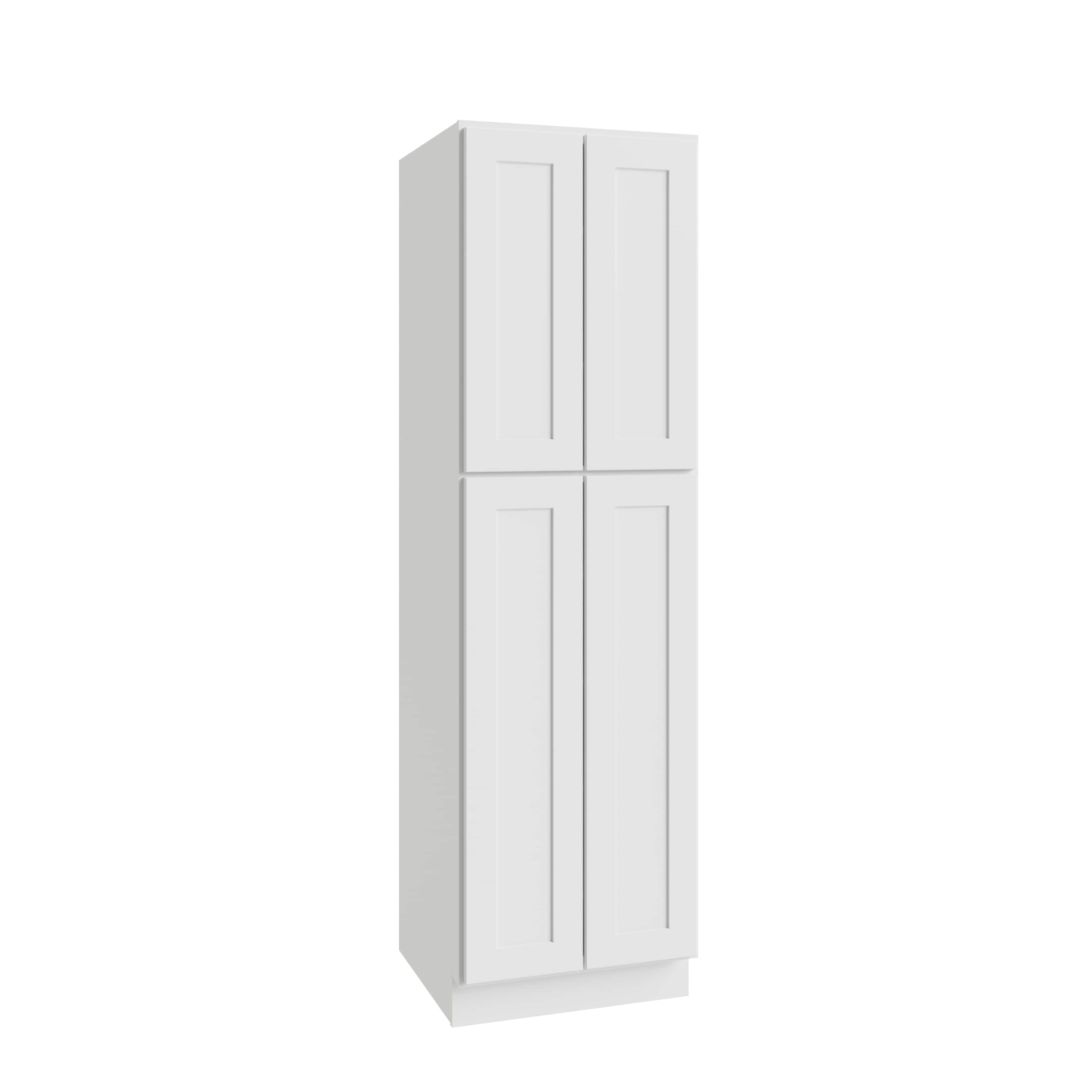 RELIABILT 24-in W x 96-in H Mdf White Freestanding Utility Storage Cab ...