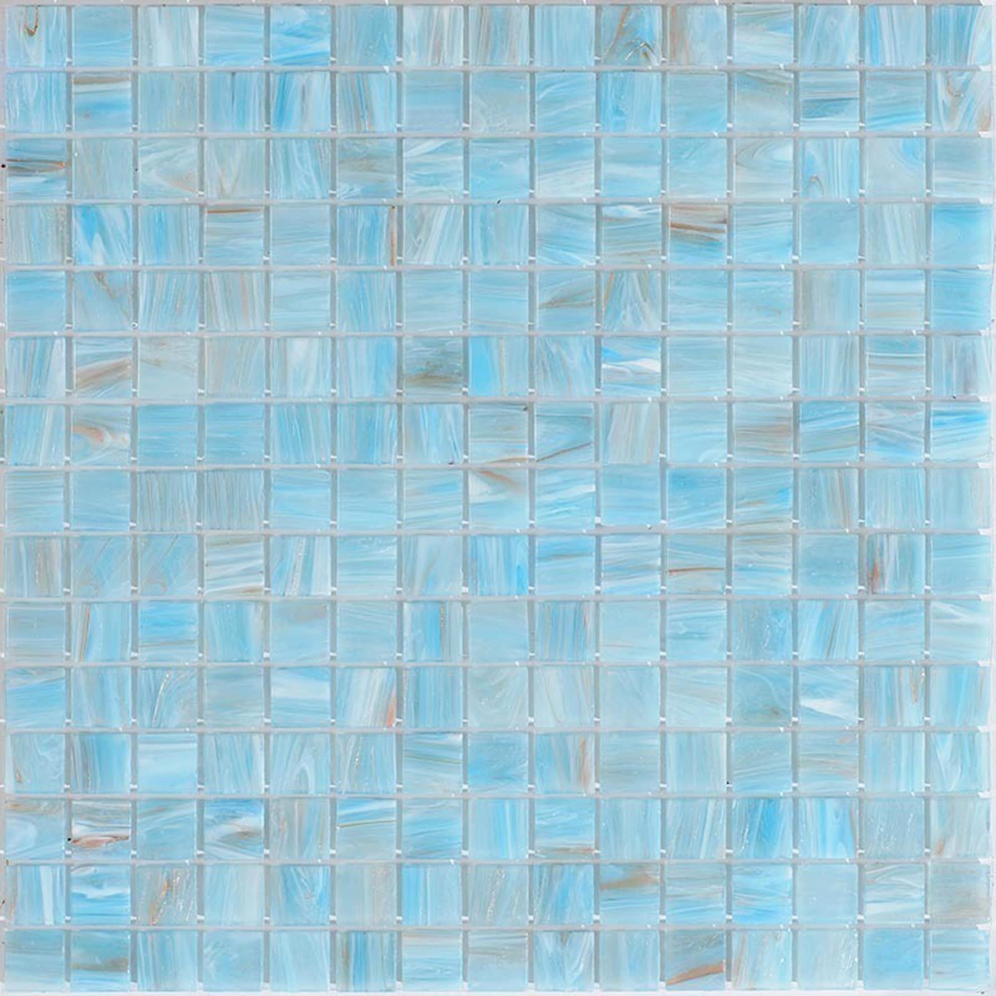 Apollo Tile Celestial Light Blue 12-in x 12-in Glossy Glass Uniform Sq ...