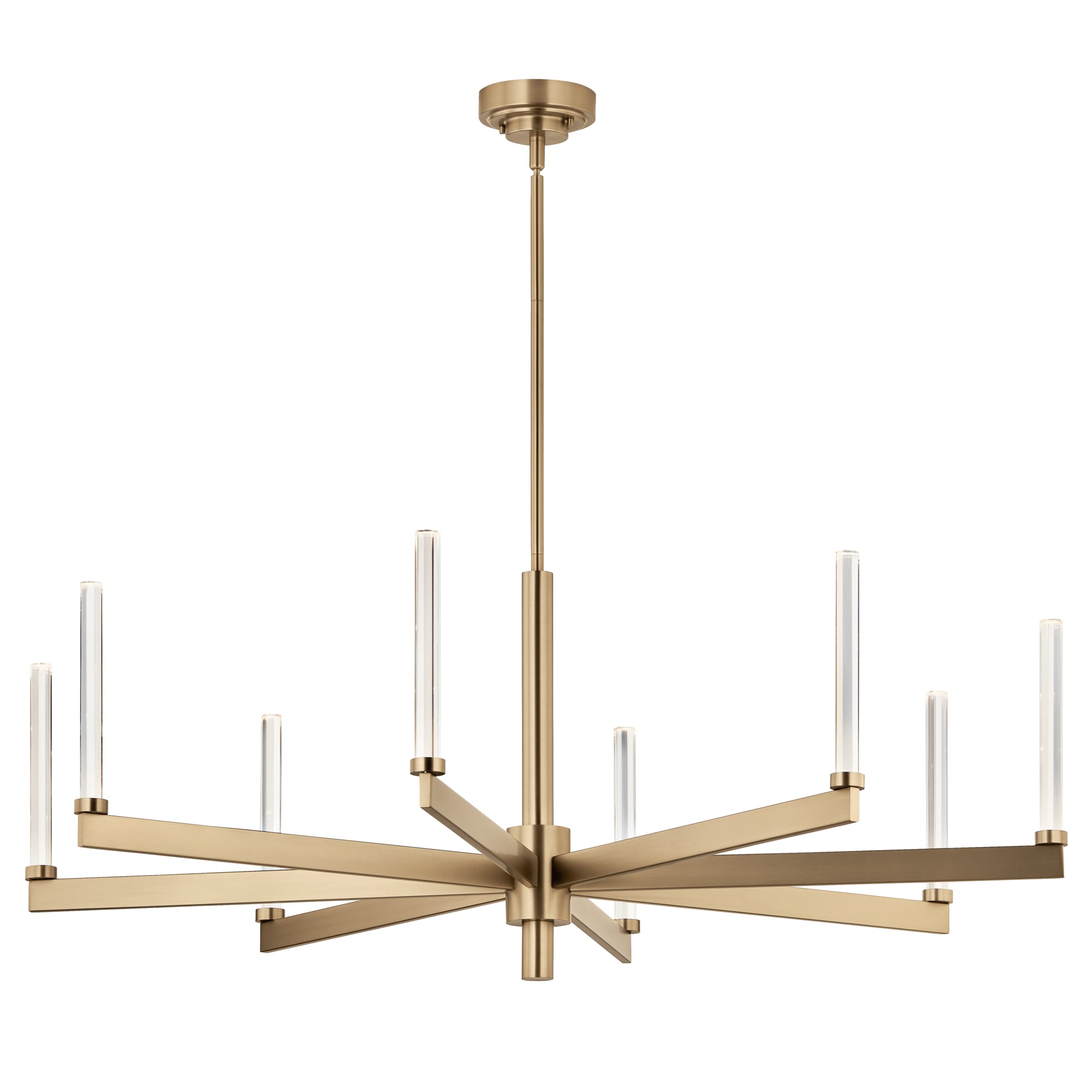 Kichler Sycara 8-Light Gold Modern/Contemporary Led Crystal Chandelier ...