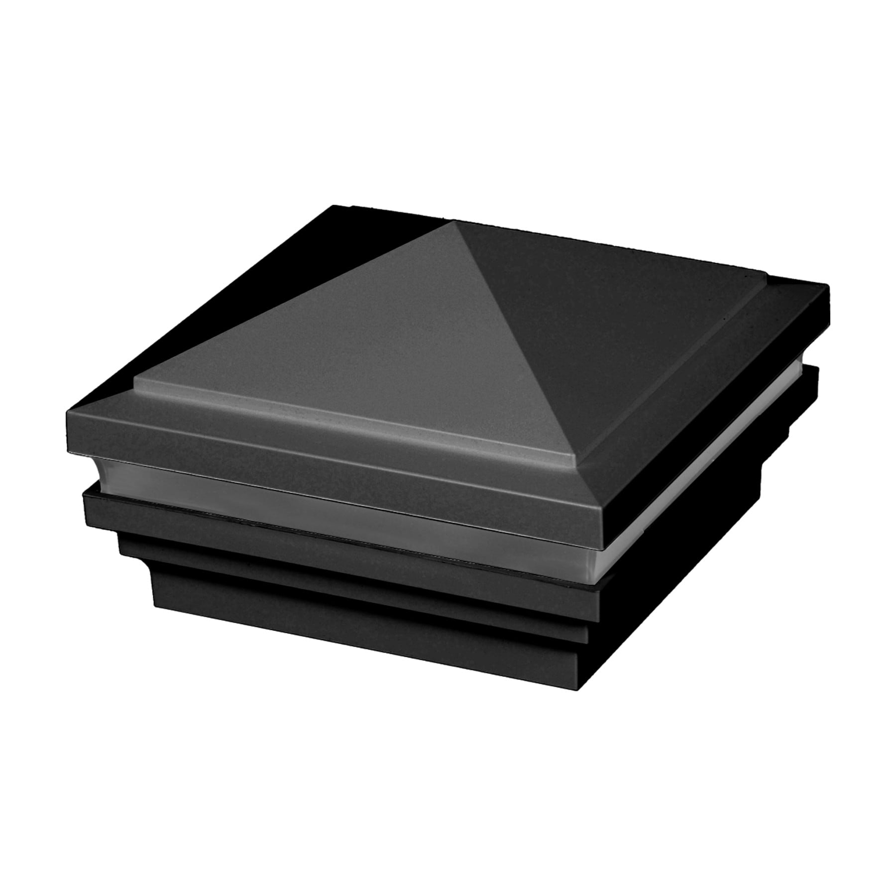 Fiberon 4-in x 4-in 25-Lumen 0.3-Watt Obsidian Low Voltage Hardwired L ...