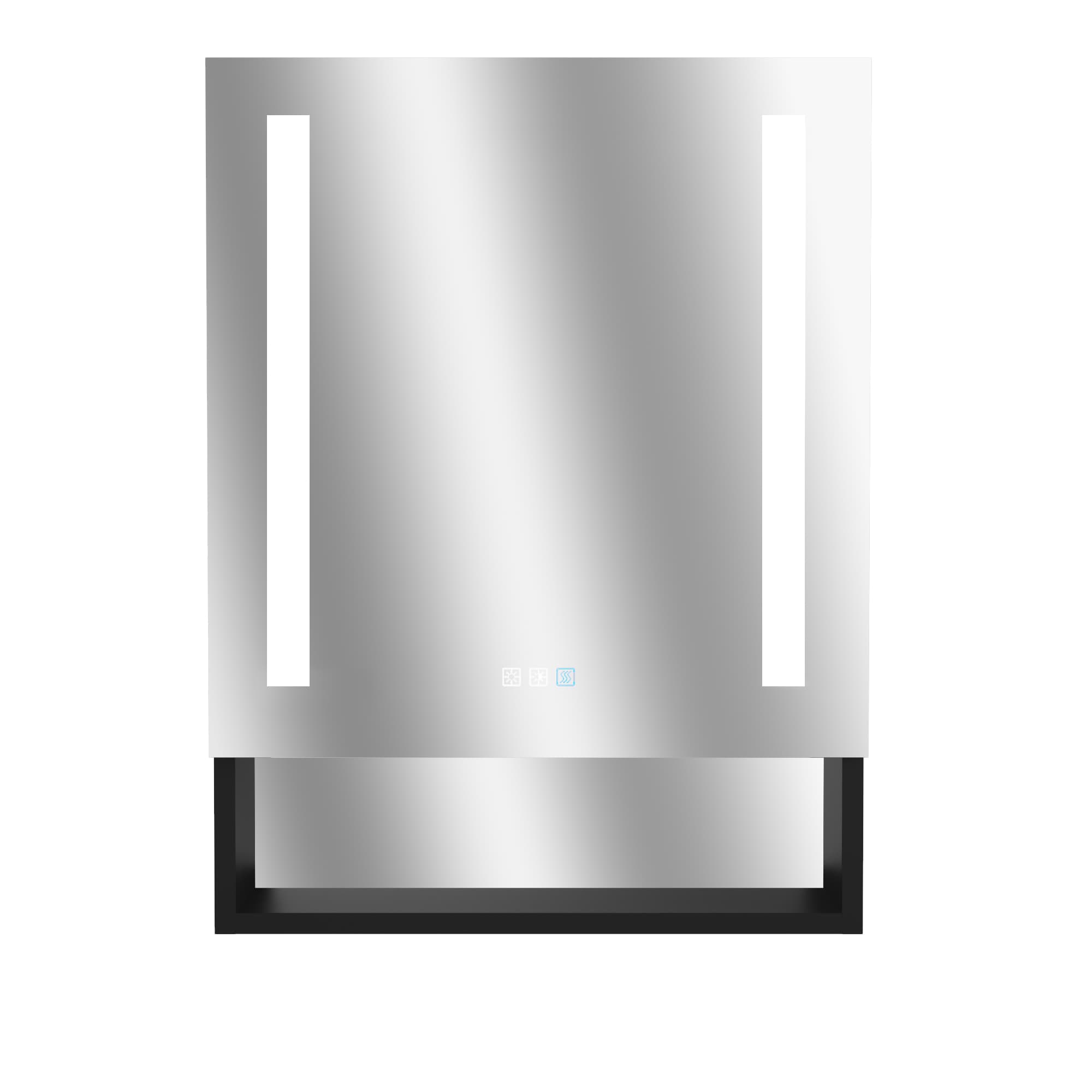 WELLFOR Left Hinge 24-in x 32-in Lighted LED Fog Free Surface Mount Bl ...