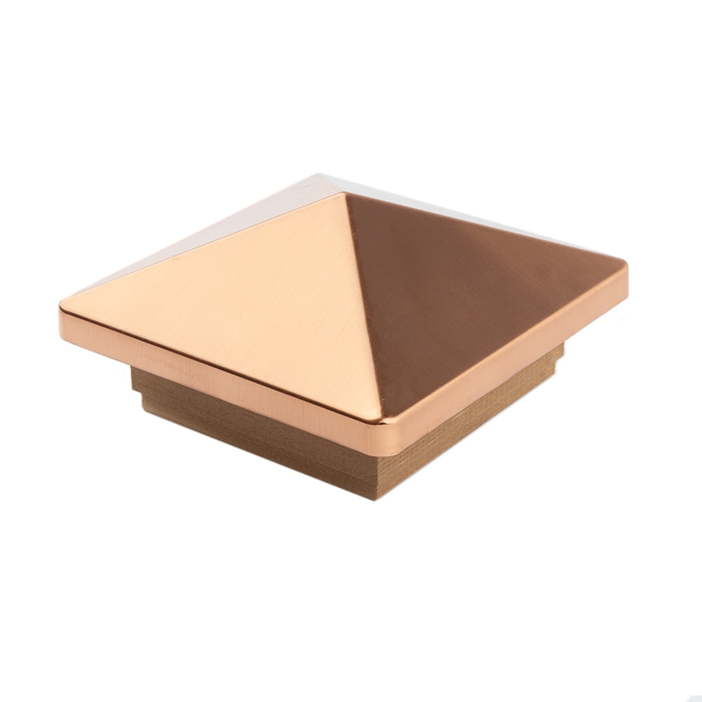 Deckorators Victoria High Point Copper Plastic Cedar Deck Post Cap ...
