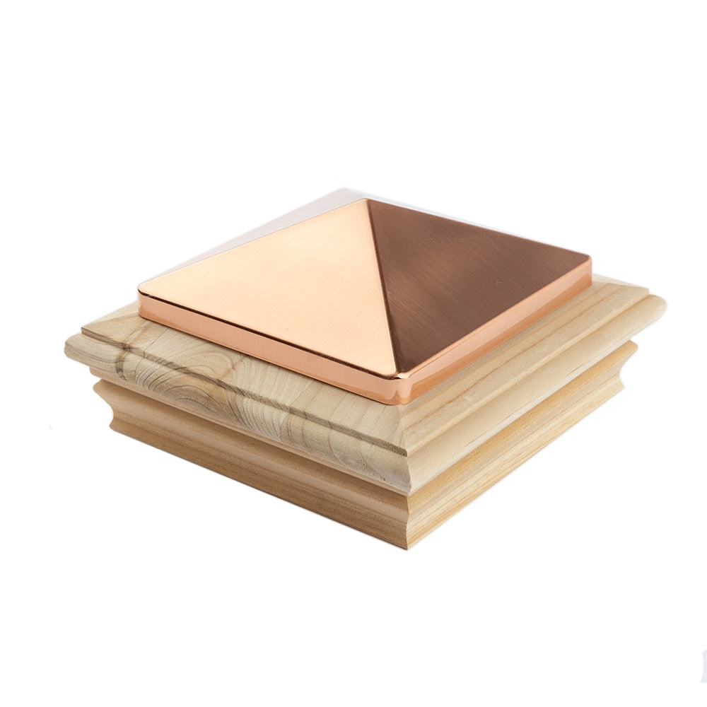 Deckorators 6-in x 6-in Copper Plastic Cedar Deck Post Cap – Super Arbor