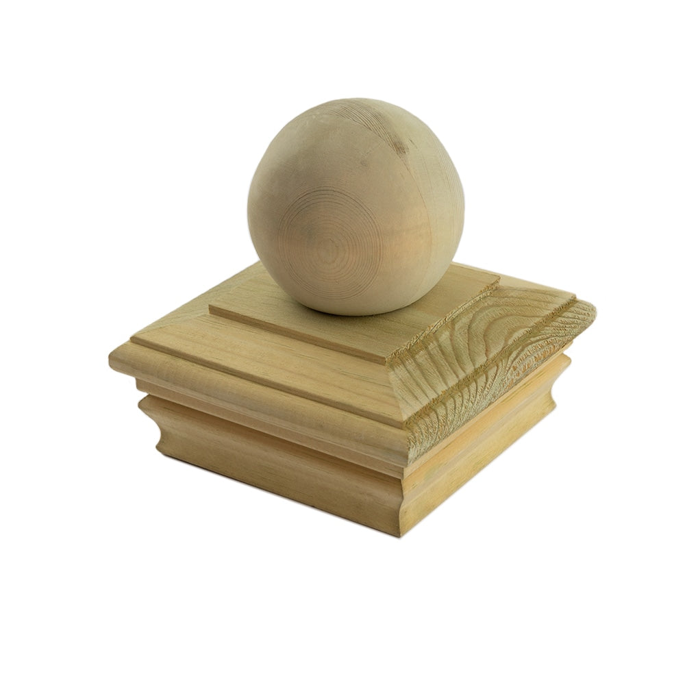 Deckorators 4-in x 4-in Natural Pine Wood Pine Deck Post Cap – Super Arbor