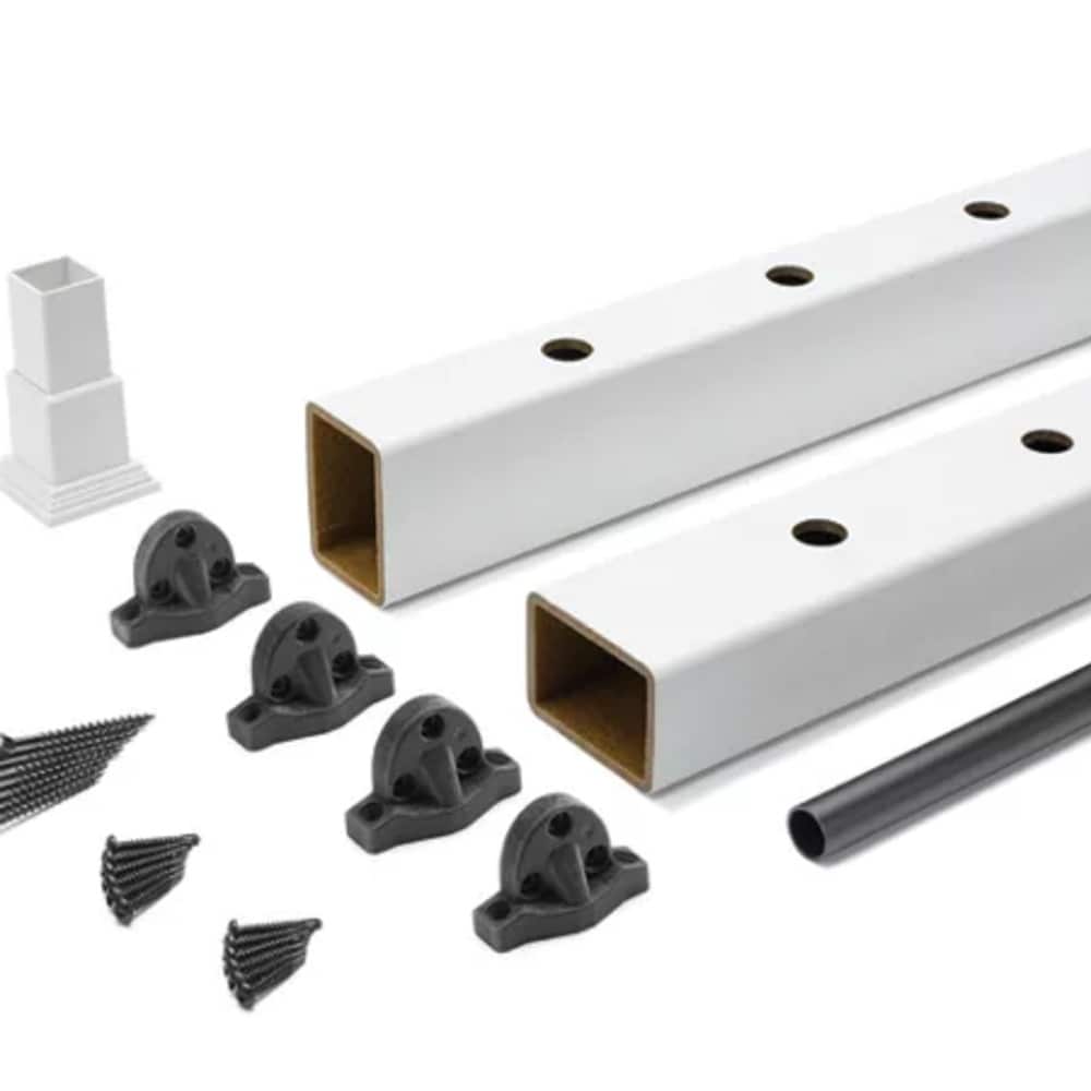 Trex Select 8-ft x 42-in Classic White Composite Deck Rail Kit – Super ...