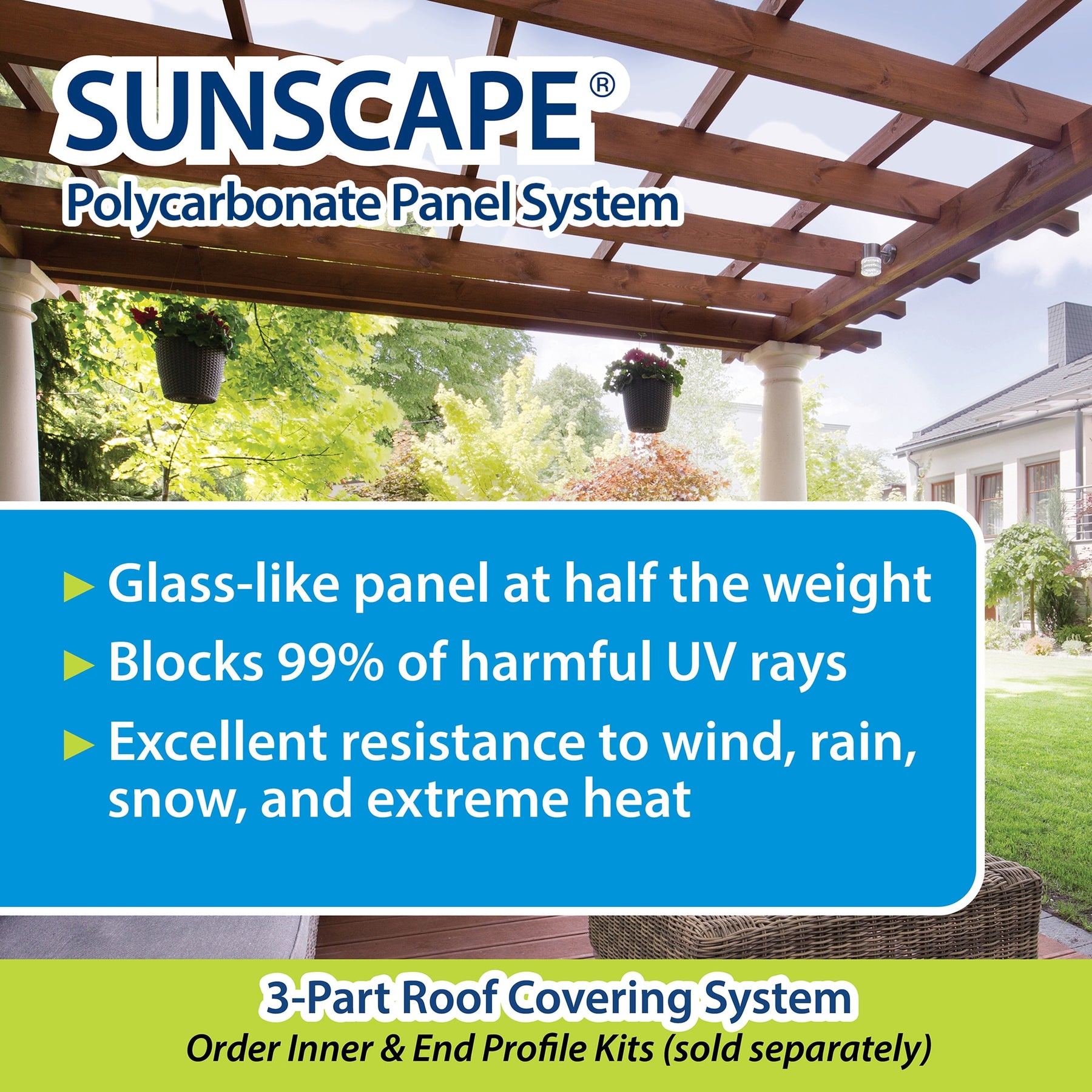Sunscape 2-ft x 12-ft Corrugated Solar Grey Polycarbonate Roof Panel – Super Arbor