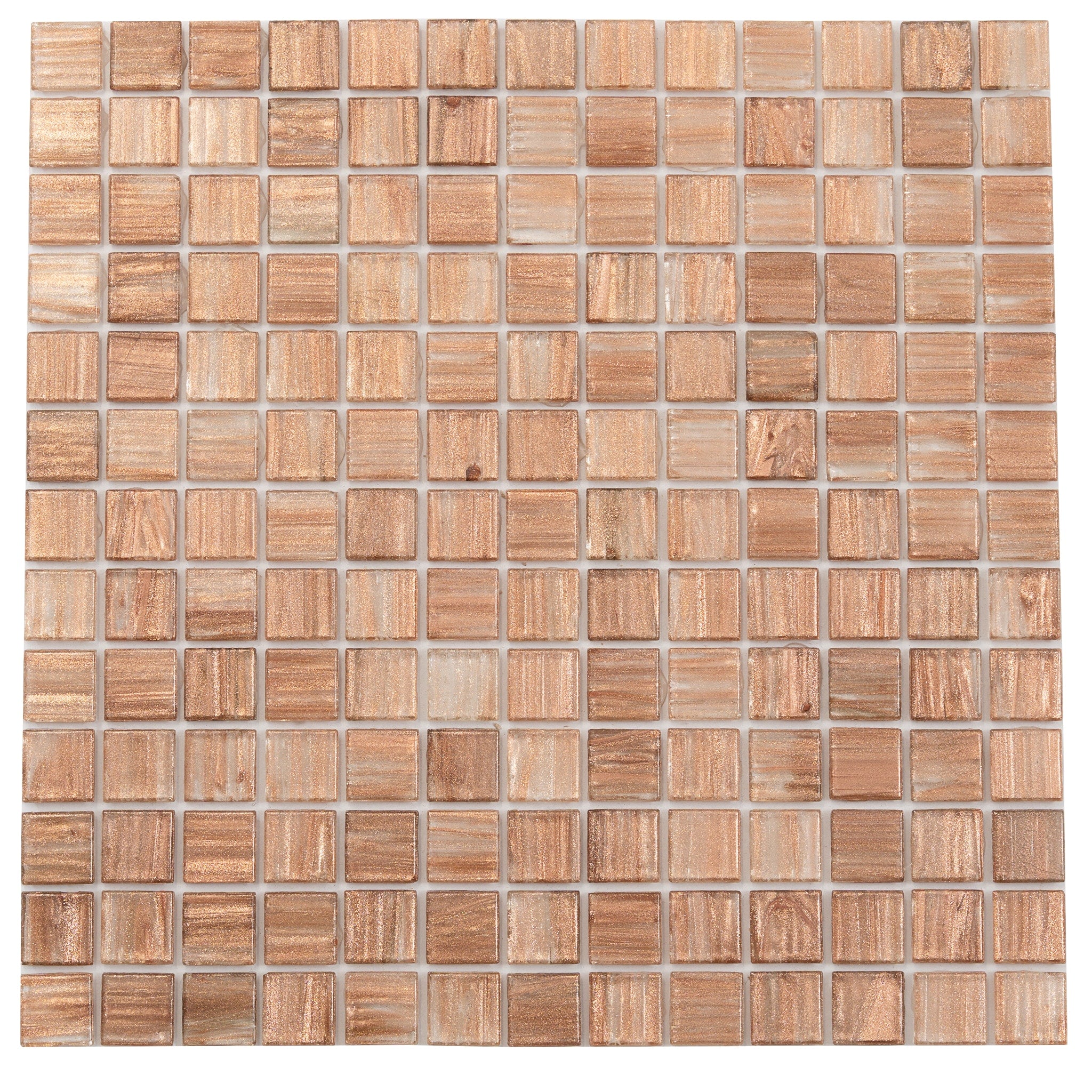 Apollo Tile Celestial Copper Brown 12-in x 12-in Glossy Glass Uniform ...