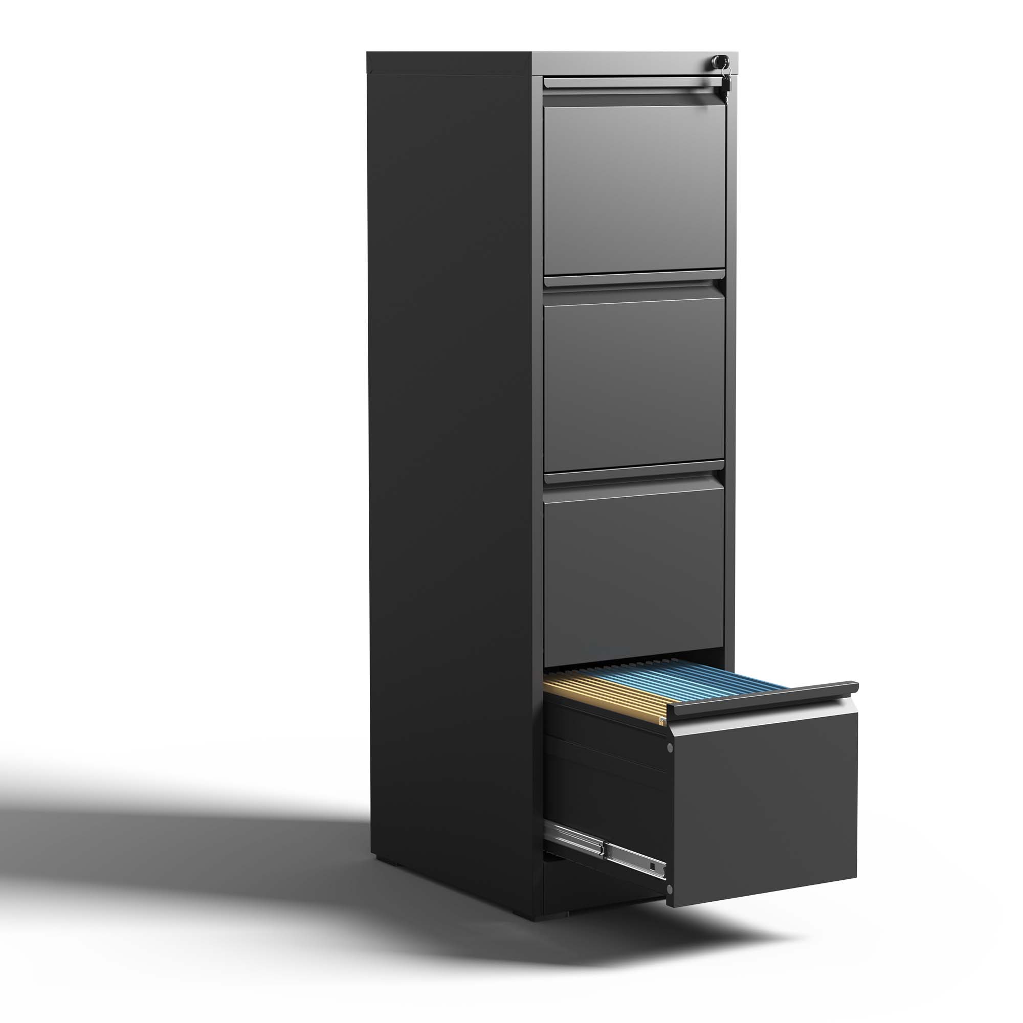 Siavonce Black Office Cabinet – Super Arbor