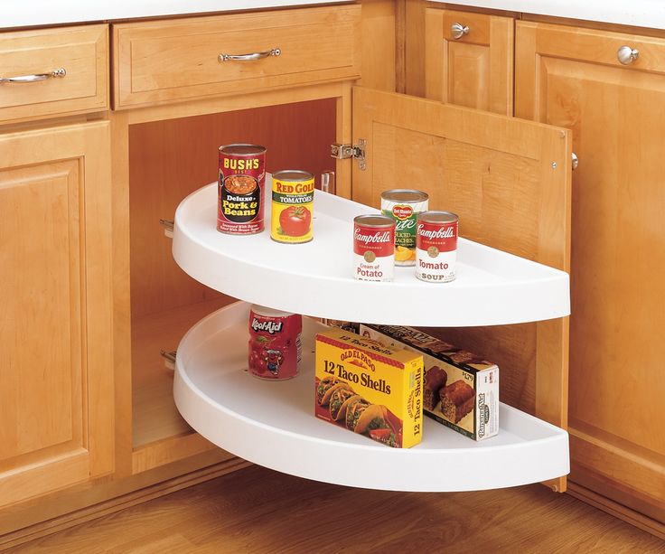 Rev-A-Shelf 2-Tier Plastic Half Moon Cabinet Lazy Susan – Super Arbor