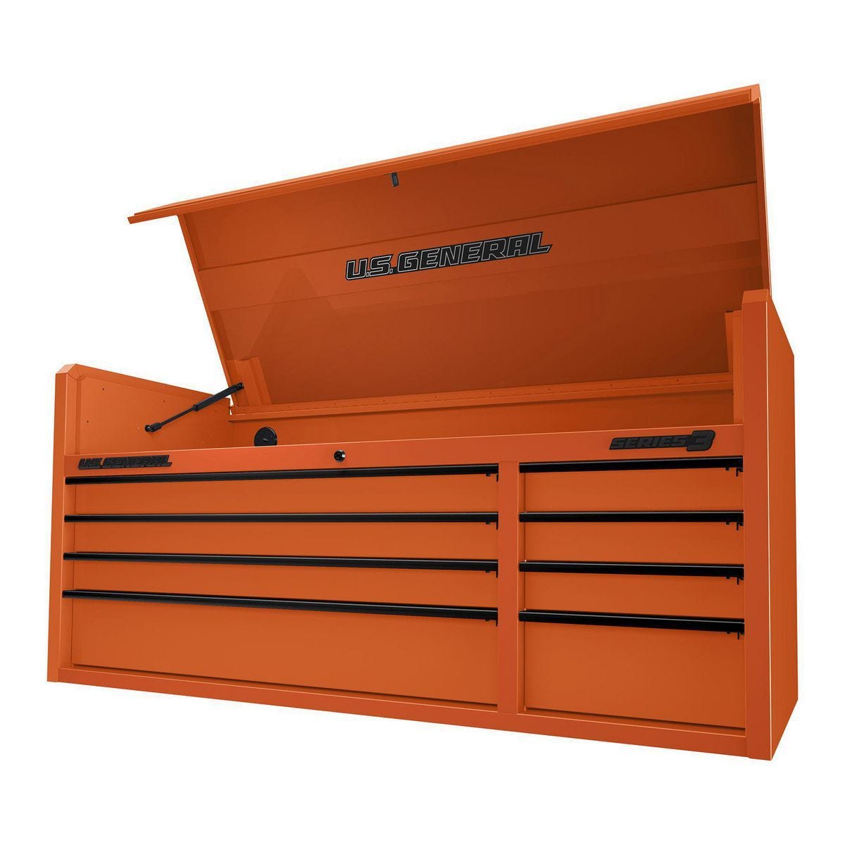 U.S. GENERAL 56 in. x 22 in. Top Chest, Series 3, Orange – Super Arbor