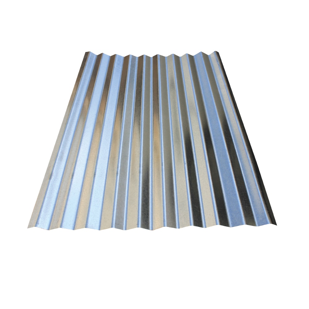 Metal Sales Panel 2.5-ft x 3-ft Corrugated Gray Steel Roof Panel, 32-G ...