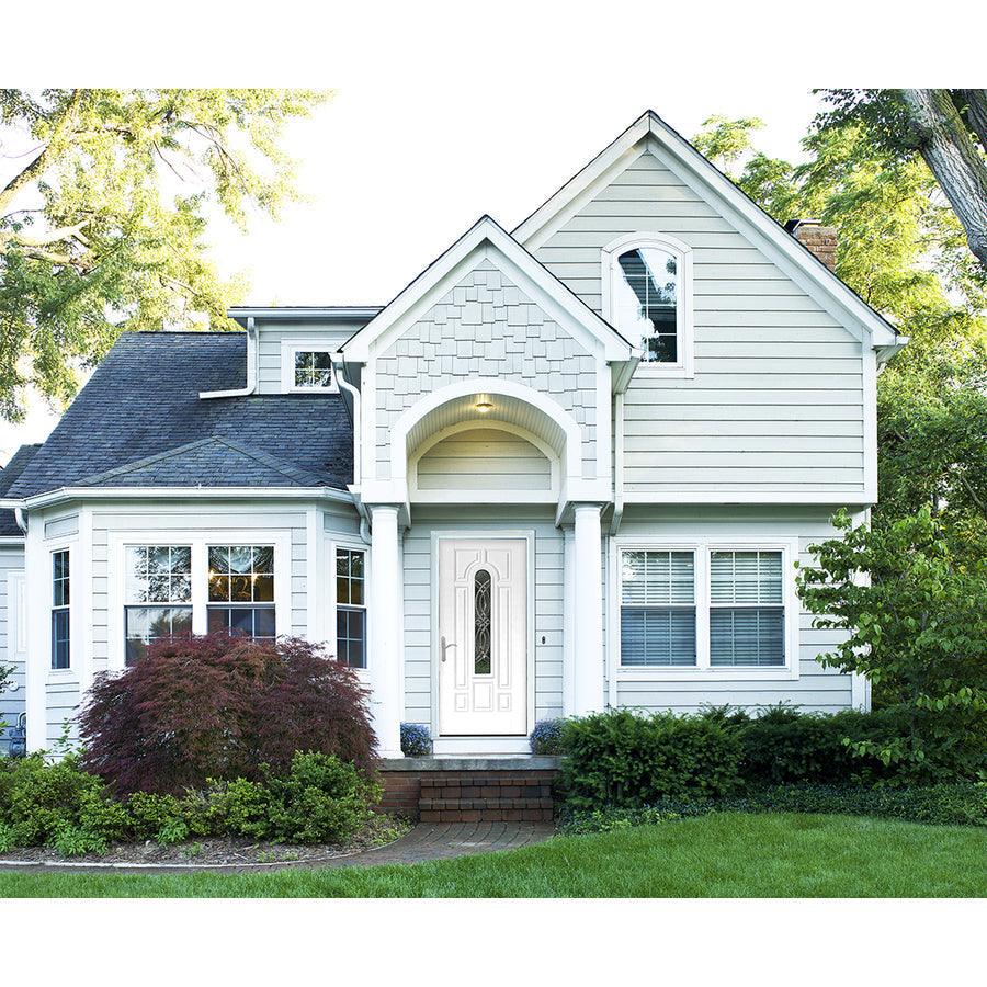 Therma-Tru Benchmark Doors TerraCourt 36-in x 80-in Fiberglass Center ...
