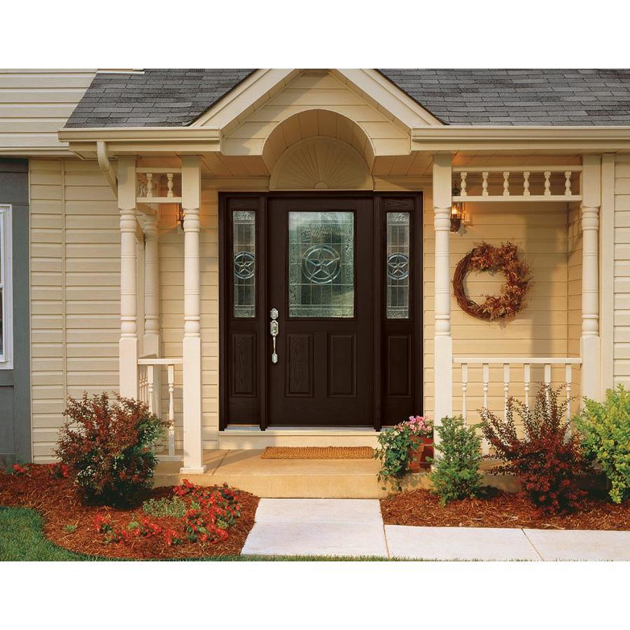 Therma-Tru Benchmark Doors Star 36-in x 80-in Fiberglass Half Lite Rig ...