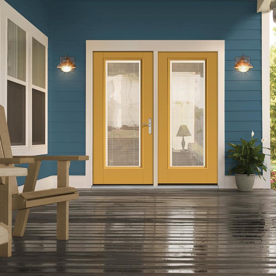 Therma-Tru Benchmark Doors 36-in x 80-in Fiberglass Full Lite Left-Han ...