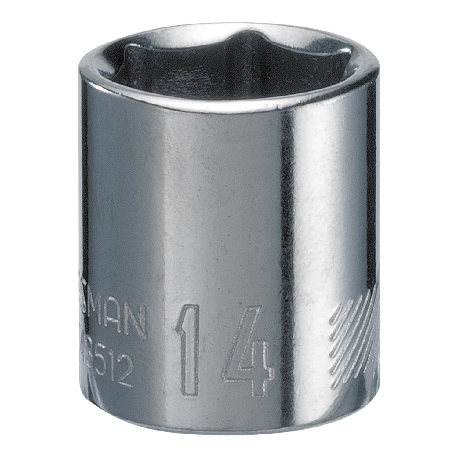 Craftsman 14mm Metric Shallow Socket - 1/4 in. Drive, 6 Point – Super Arbor