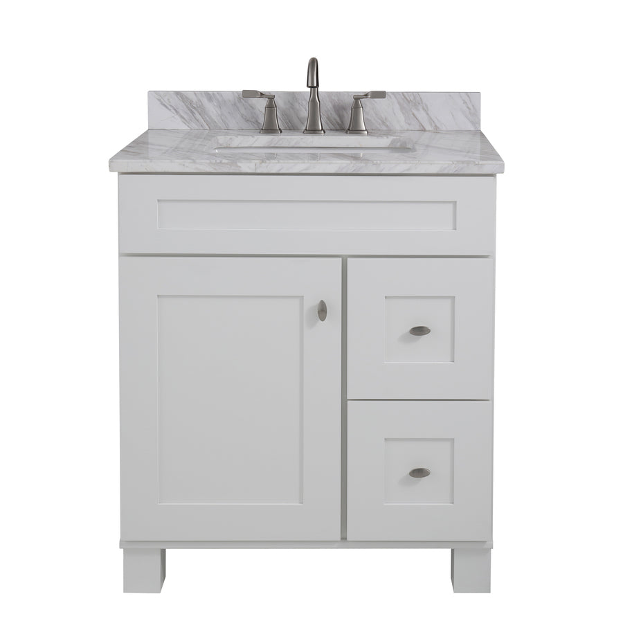 Diamond FreshFit Palencia 30-in White Bathroom Vanity Cabinet – Super Arbor