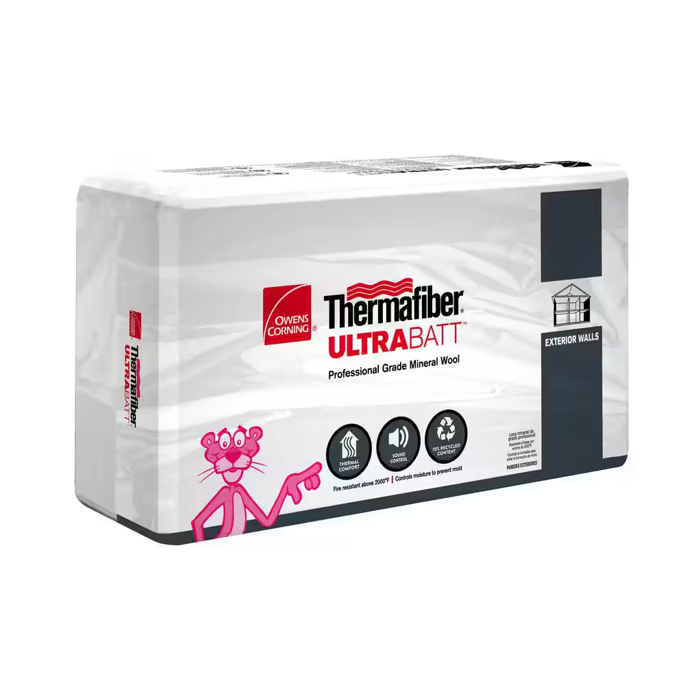 Owens Corning Thermafiber UltraBatt R-24 6" x 24" x 48" (16 Bags ...