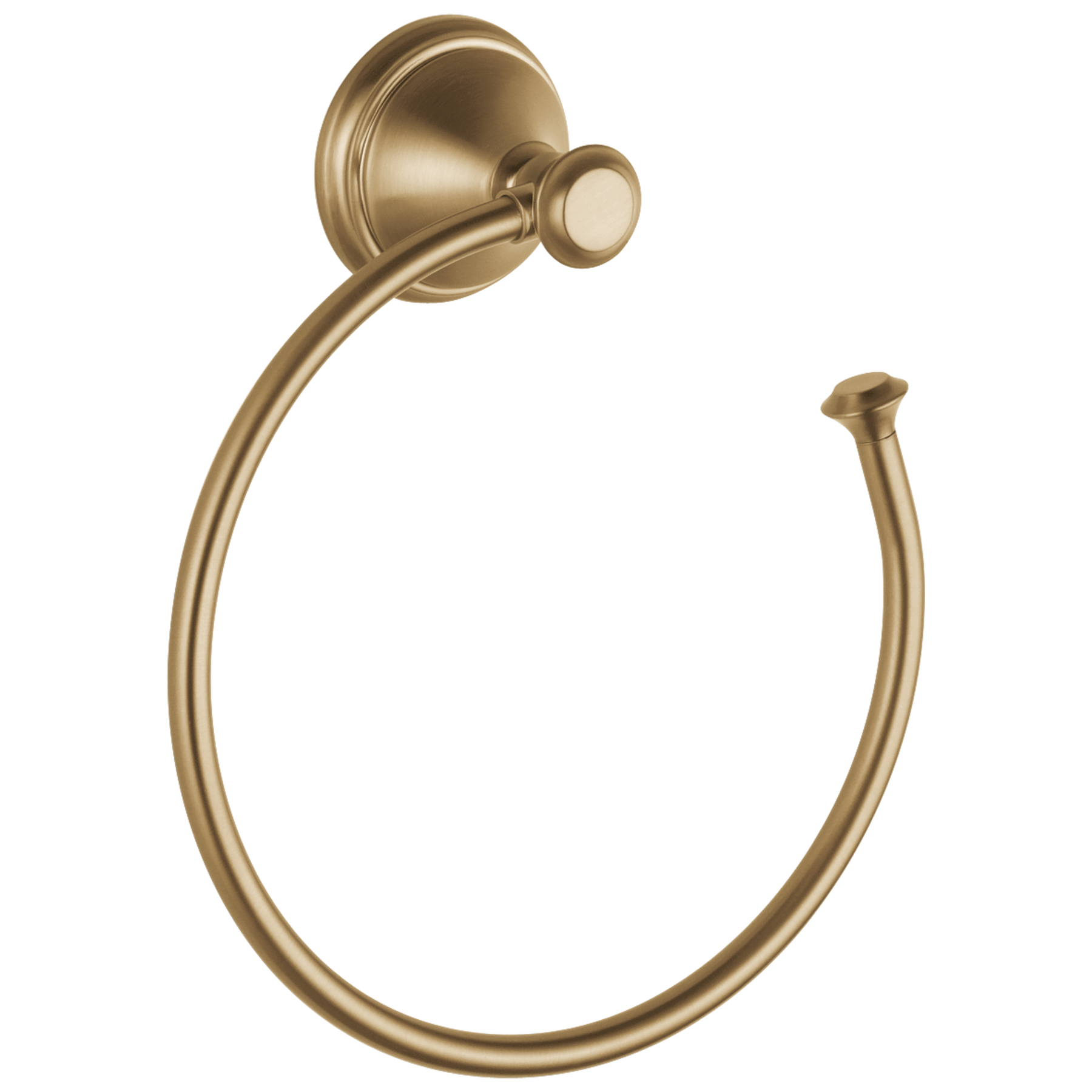 Delta Cassidy Champagne Bronze Wall Mount Towel Ring – Super Arbor