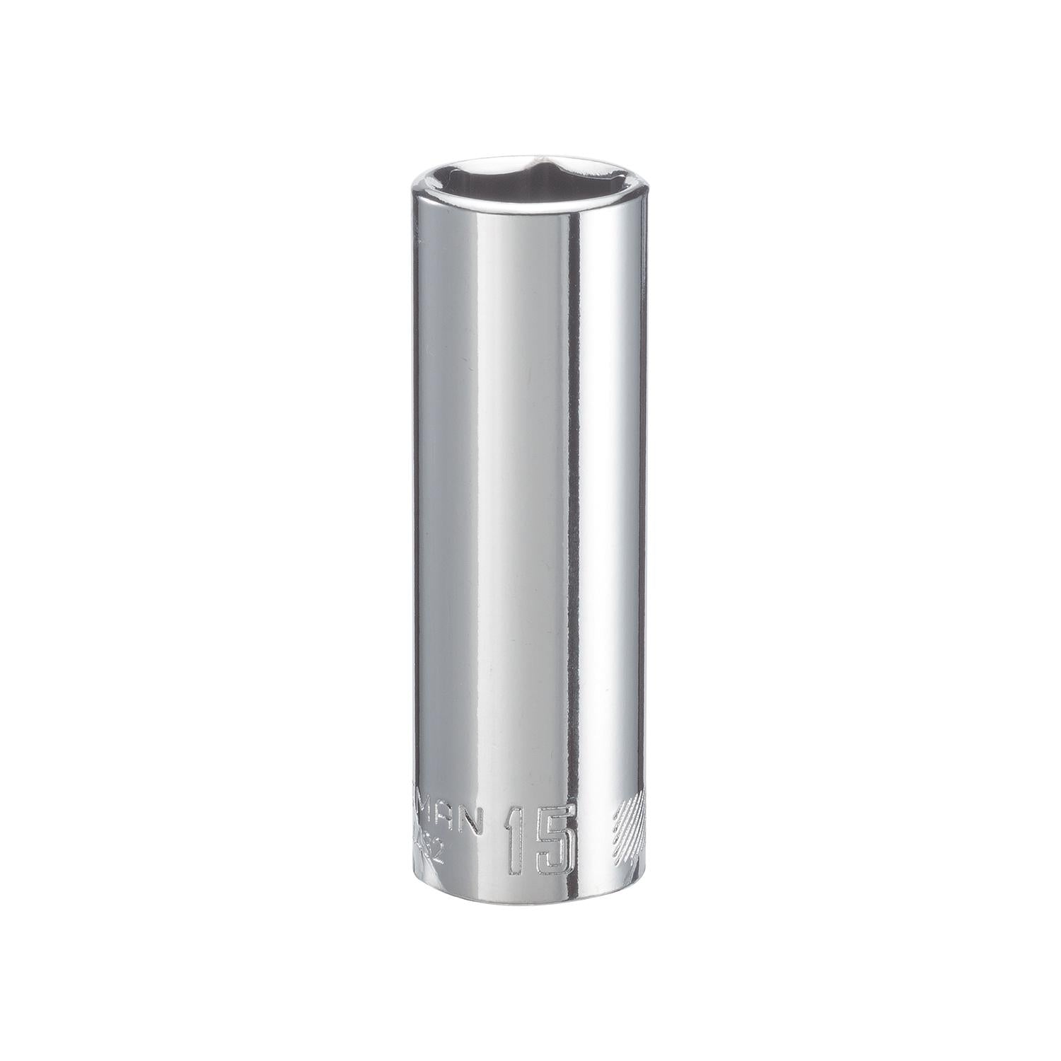 Craftsman 15mm Metric Deep Socket, 3/8-inch Drive, 6-Point – Super Arbor