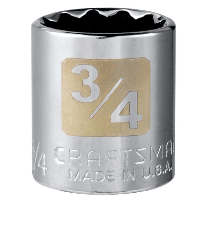 Craftsman 3/4 in. SAE 12 Point Standard Socket - 1 pc – Super Arbor