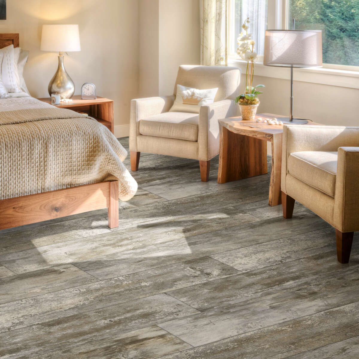 Congoleum AirStep Advantage Reminisce First Snowfall Wood-Look Low-Glo ...