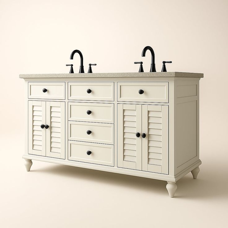 Home Decorators Collection Hamilton Double Sink Bathroom Vanity with G ...
