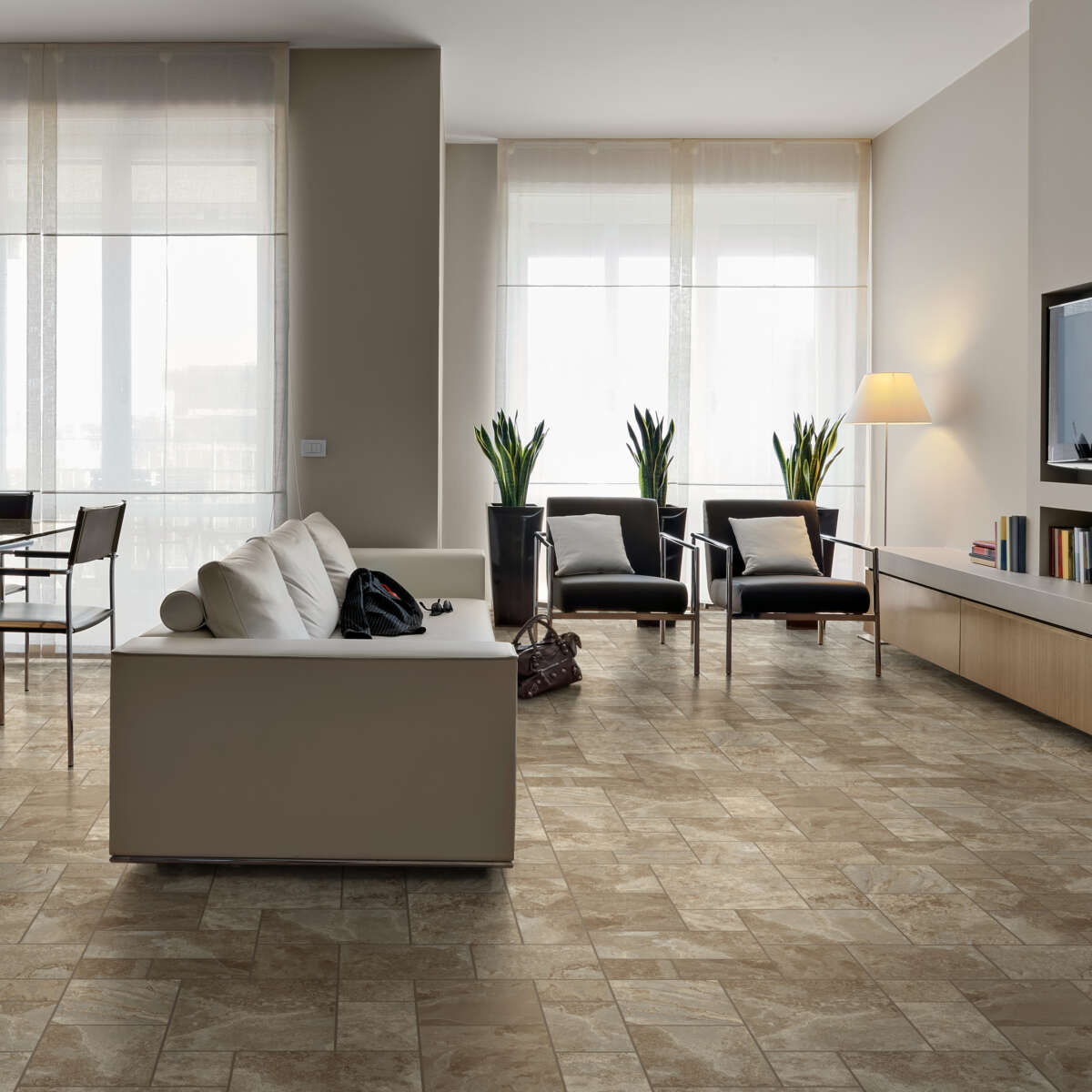 Congoleum ArmorCore LC Terrace Paver 12-ft W Cut-to-Length Fresh Brew ...