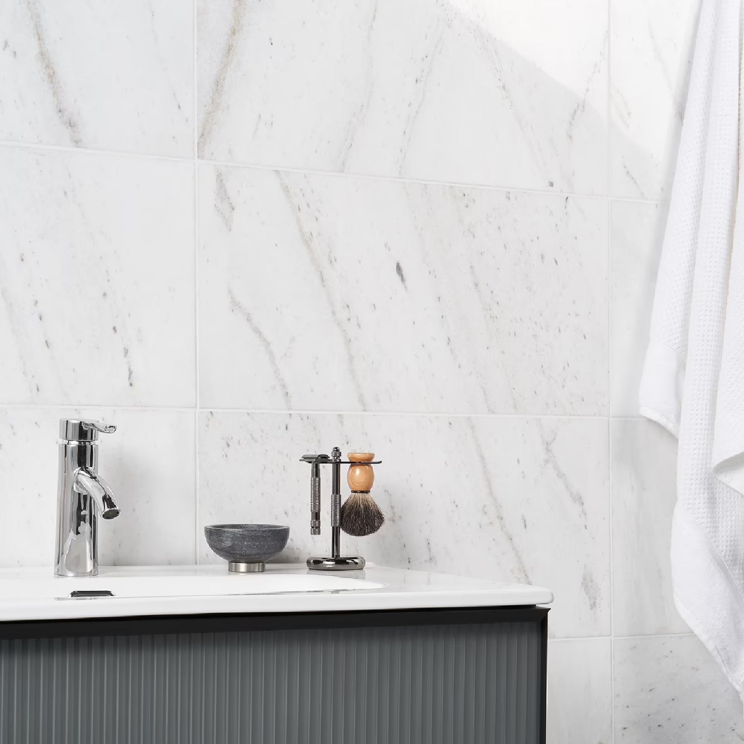 Alaska White 12x24" Polished Marble Tile – Super Arbor
